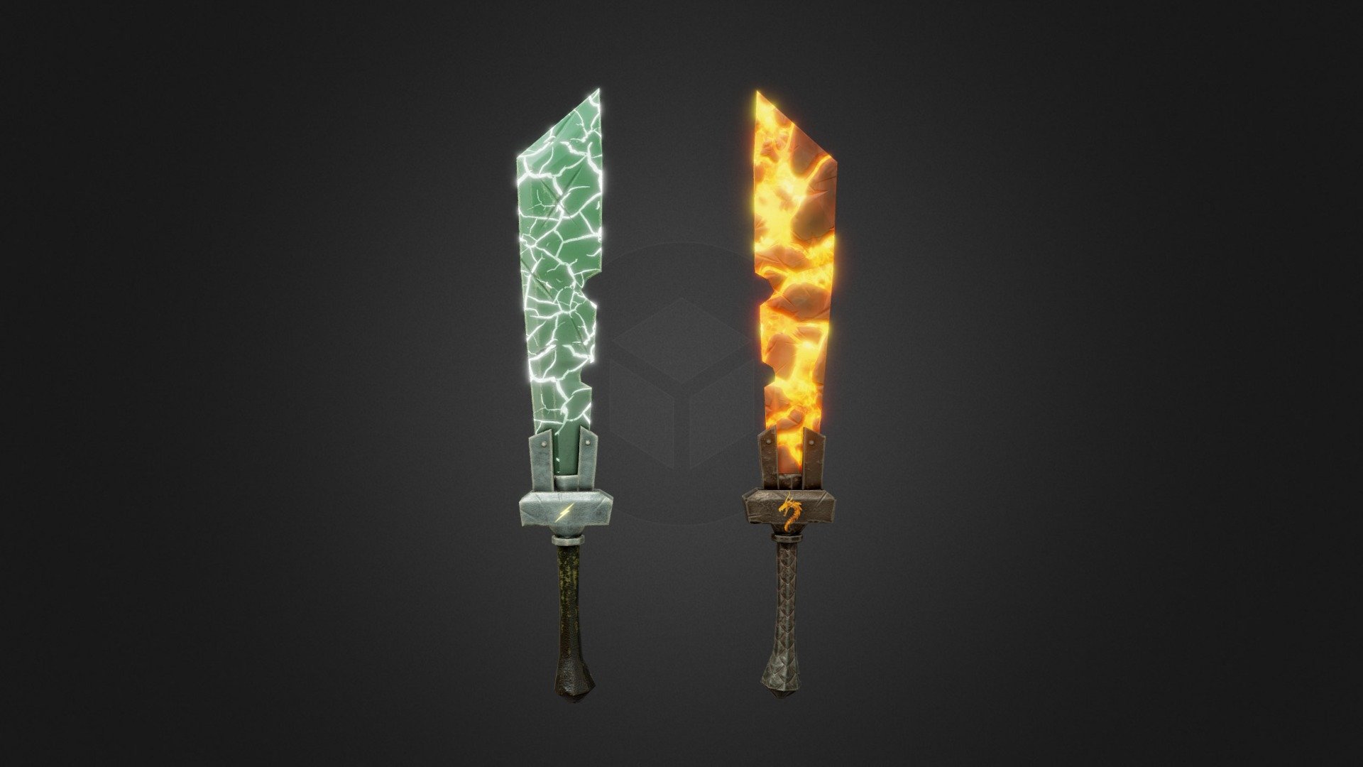 Assets - Twin Swords - Buy Royalty Free 3D model by Jean Carlo ...