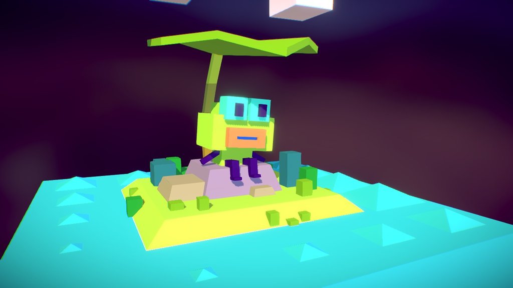 Frog Cube - 3D model by tommonster [70b891c] - Sketchfab
