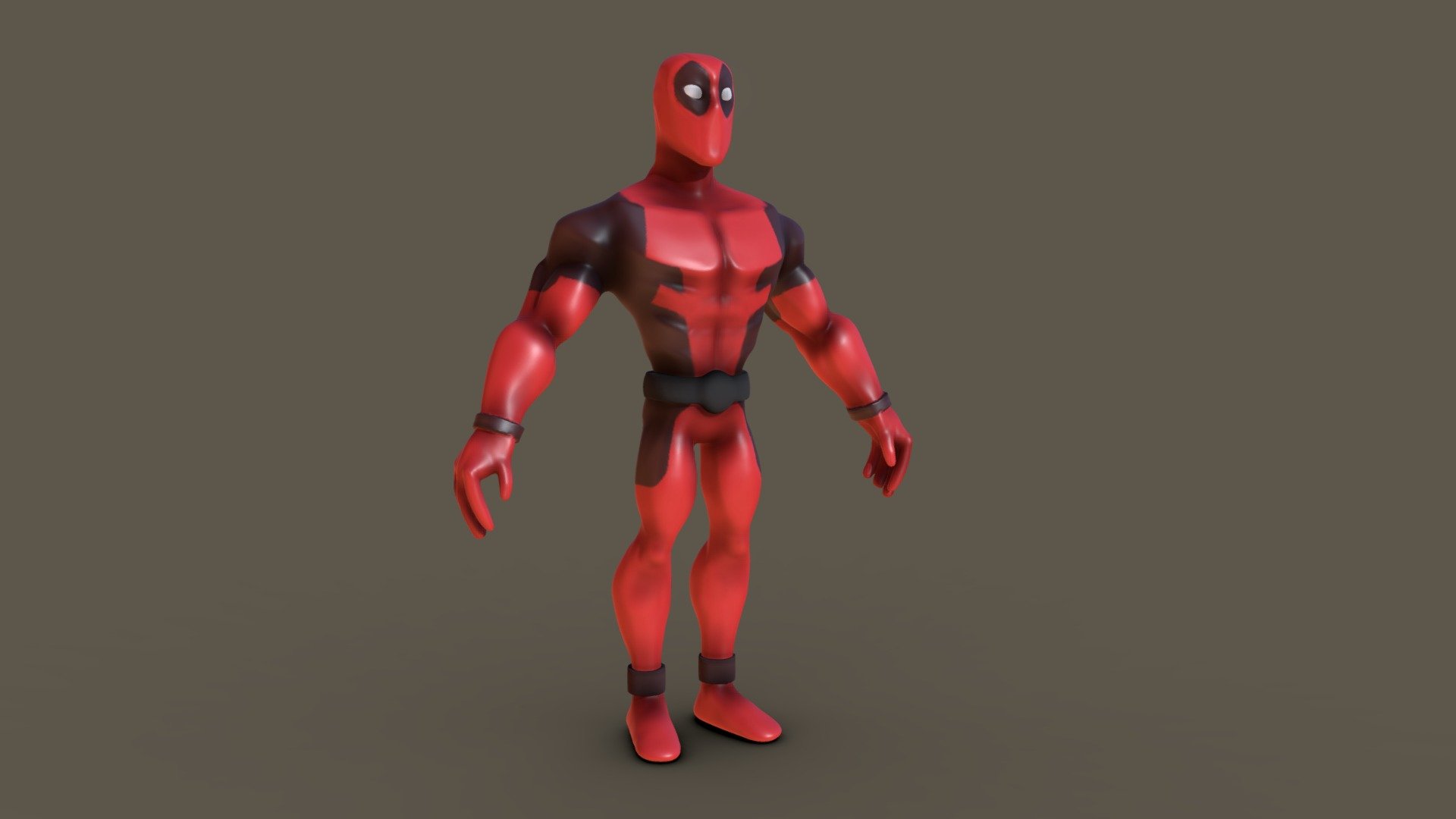 Deadpool Cartoon - 3D model by Nicolas Piva (@NicolasPiva) [70b92c7 ...