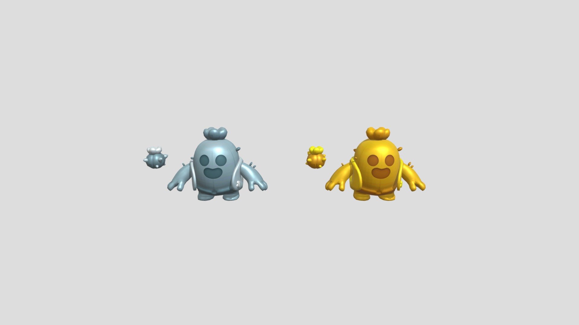 spike gold and silver for renders - with bones - Download Free 3D model ...