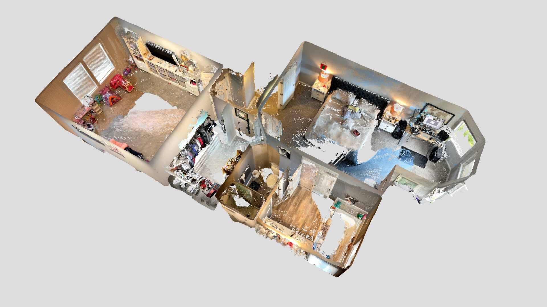 Multi Room House Scan - 3D model by EveryPoint [70bec4d] - Sketchfab