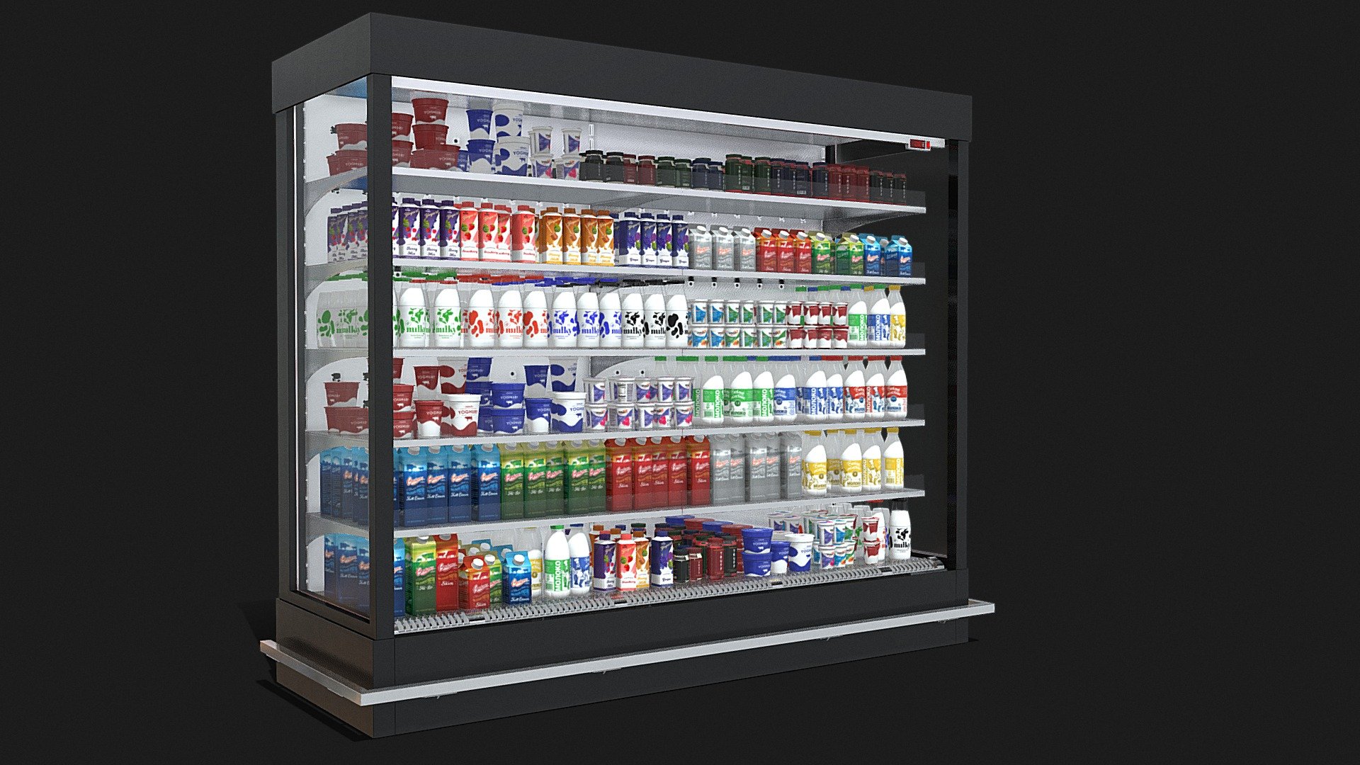 Milk Shelves - Buy Royalty Free 3D model by sviridov_design [70bf205 ...