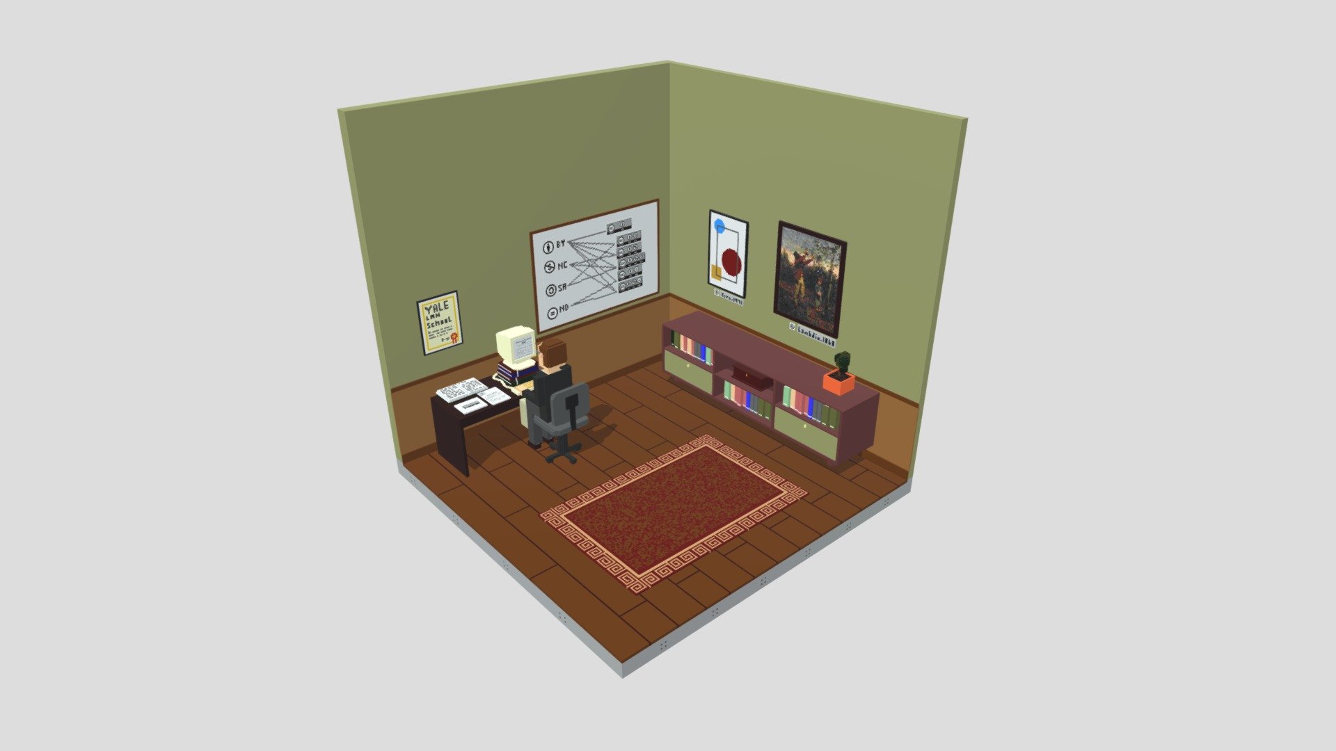 Anatomy of a CC License - Download Free 3D model by Mergus [70c02e8 ...