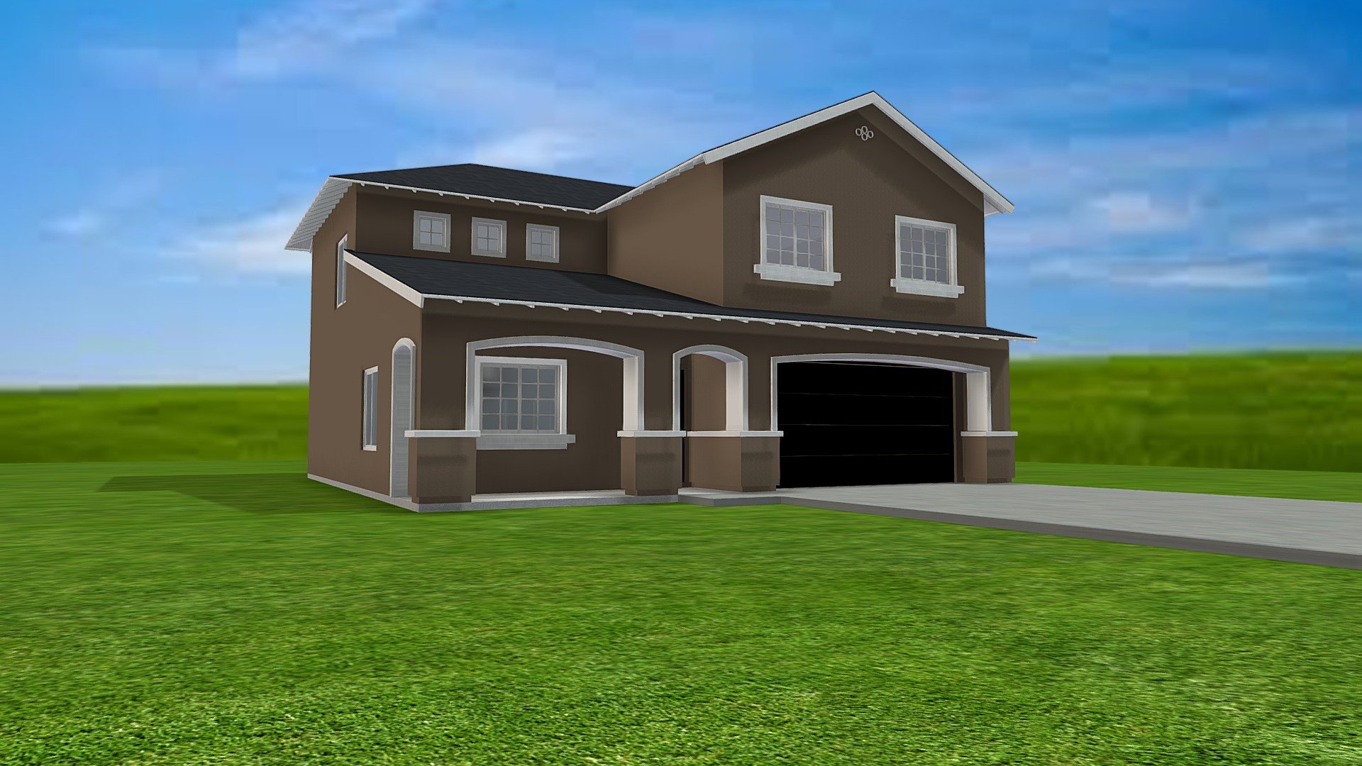 2121R - 360 spin model of 3D house - 3D model by Render3DQuick [70c12cf ...