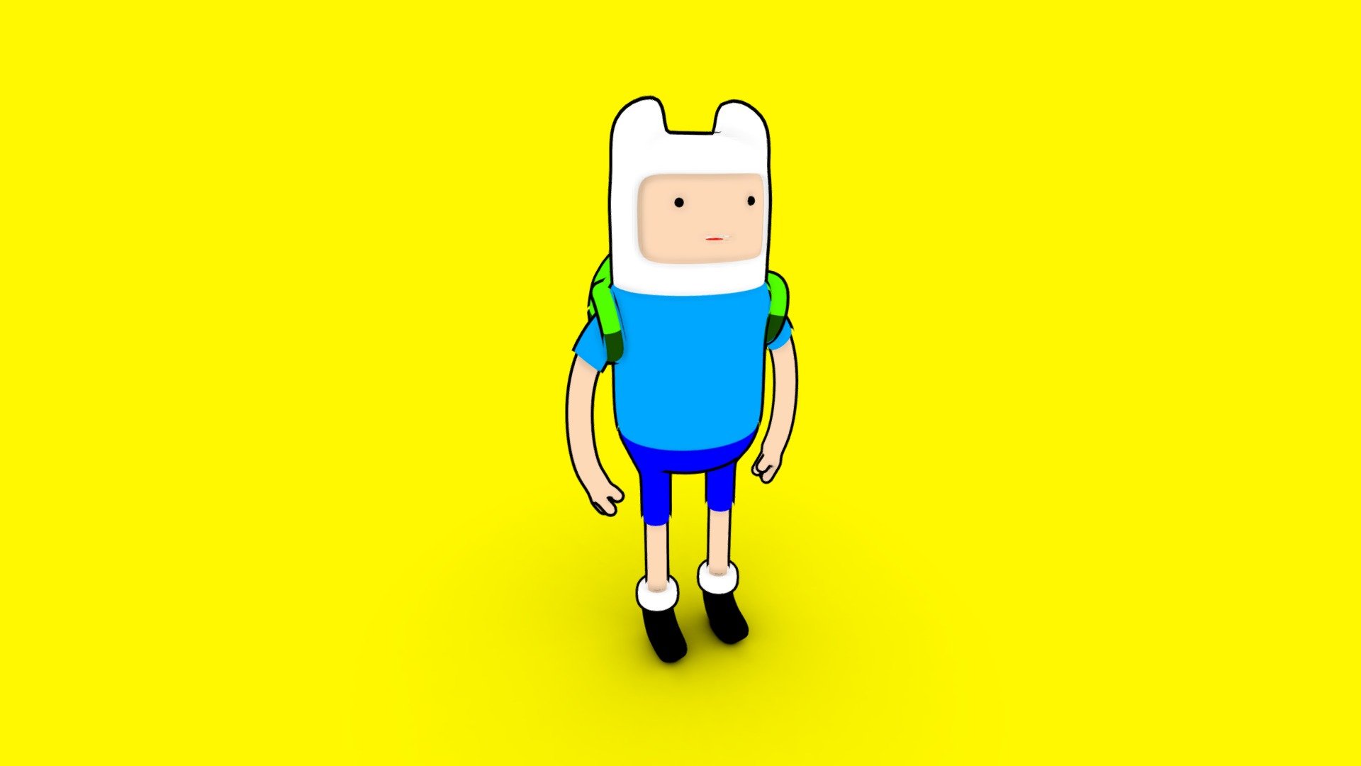 Finn the human - Adventure Time - 3D model by Z3bbz (@Zebbz) [70c3816 ...