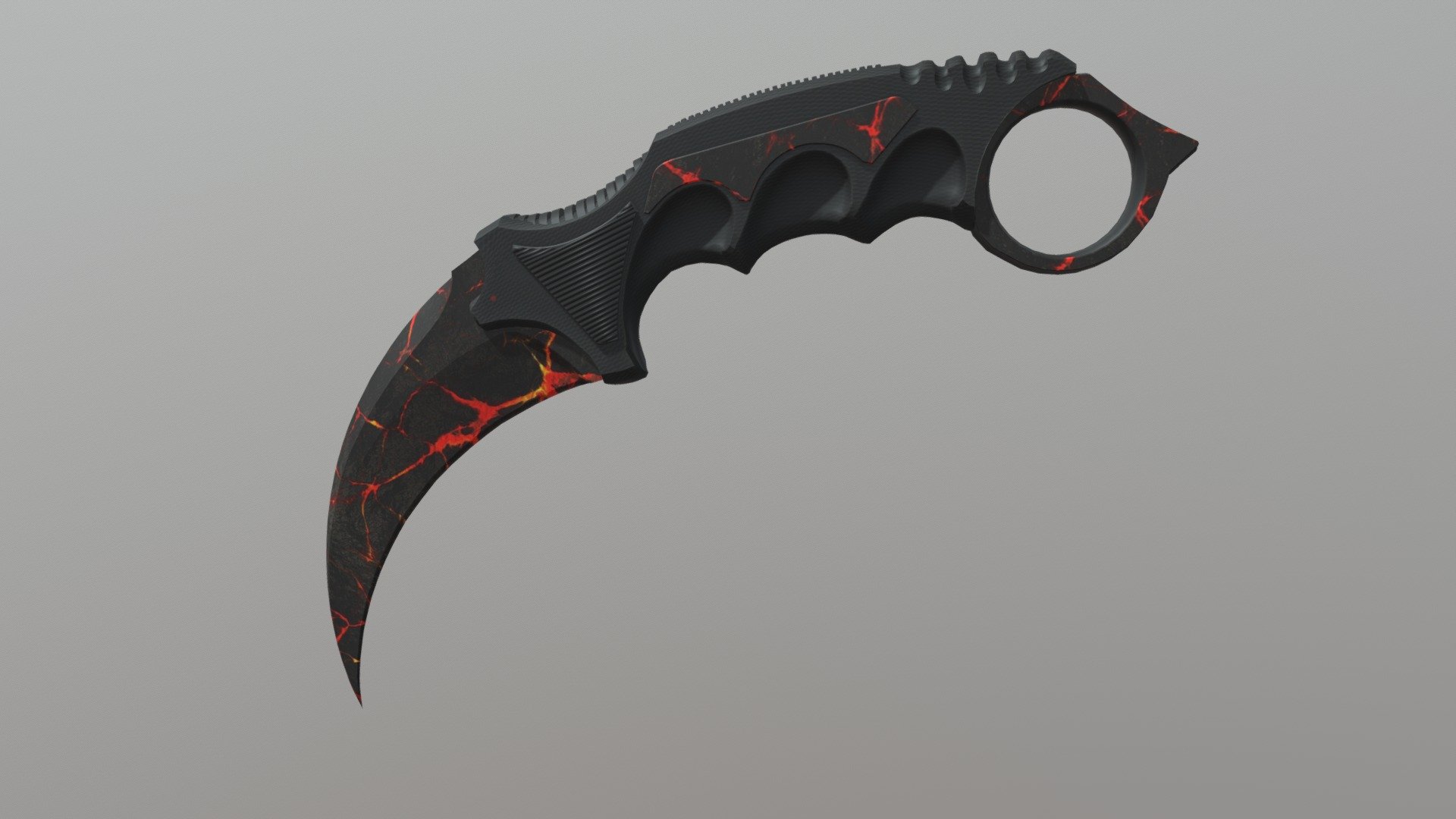 Karambit | Rusty Fire - 3D model by Fran (@FranLoL2000) [70c38f0 ...
