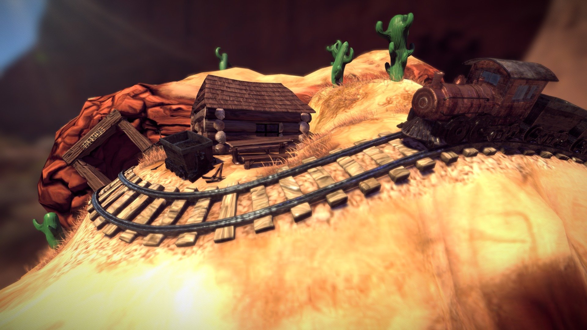 Mine Train - 3D model by Thomas Veyrat (@veyratom) [70c5436] - Sketchfab