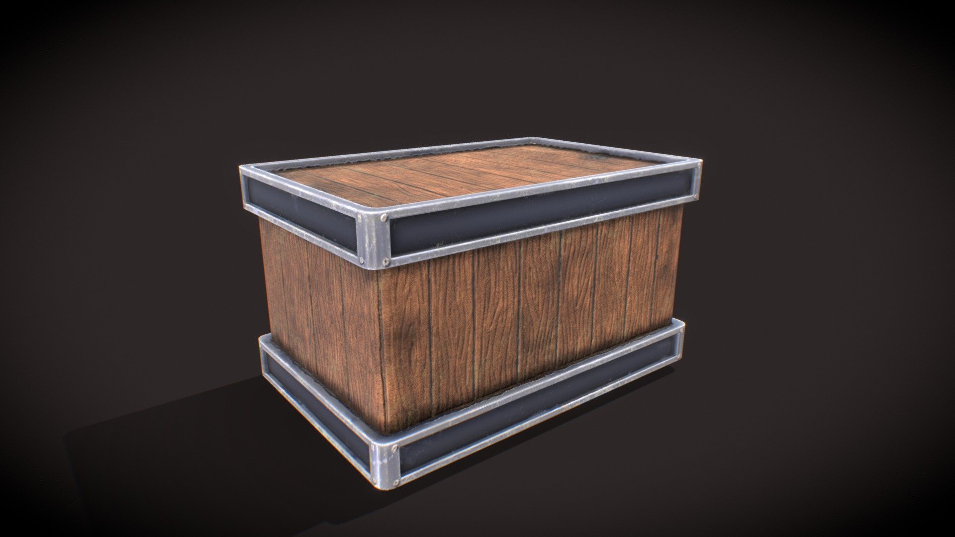 Highpoly simple crate - 3D model by NatalieTeo [70c6339] - Sketchfab
