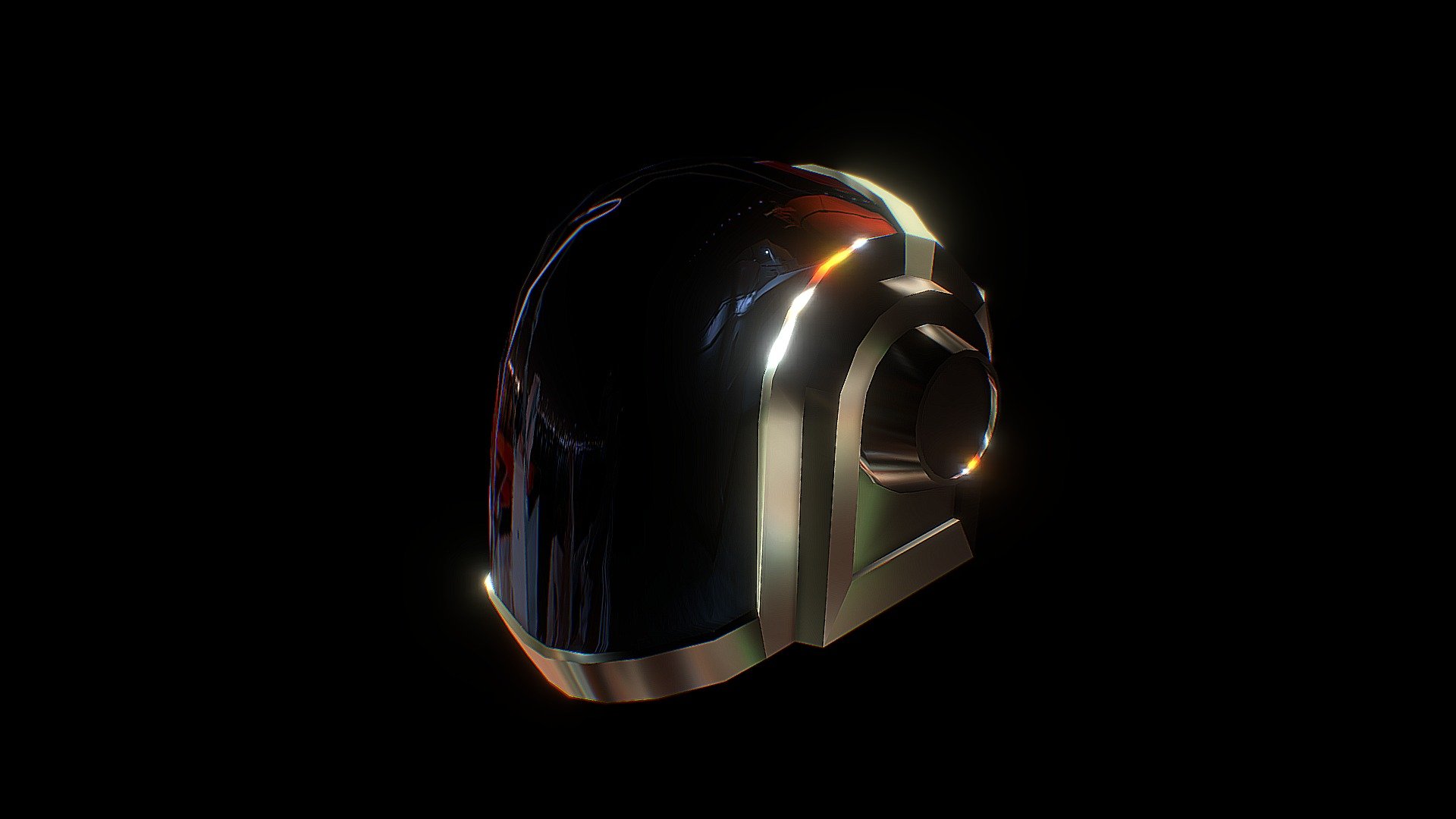 Daft Punk Guy-Manuel Helmet (Low Poly) - 3D model by Kaizokuo (@Luqui ...