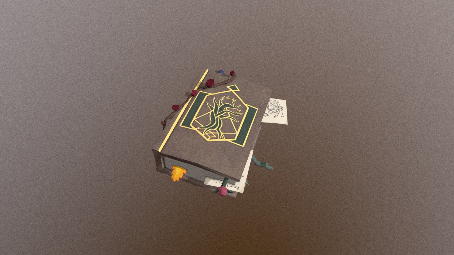 Magic plants book - 3D model by Ellyot (@ellyAmm) [70c7683] - Sketchfab