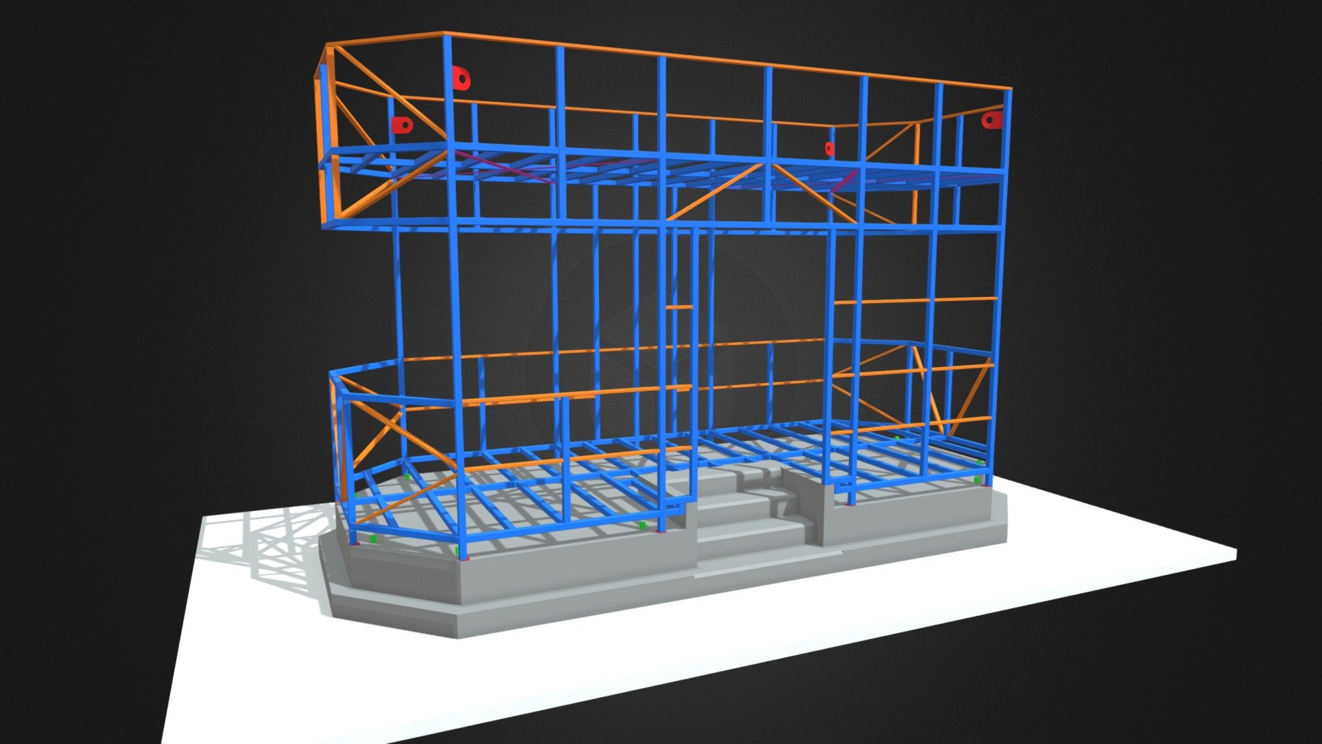 Security Cabin - Steel Structure - 3D model by Joseph Esteve ...