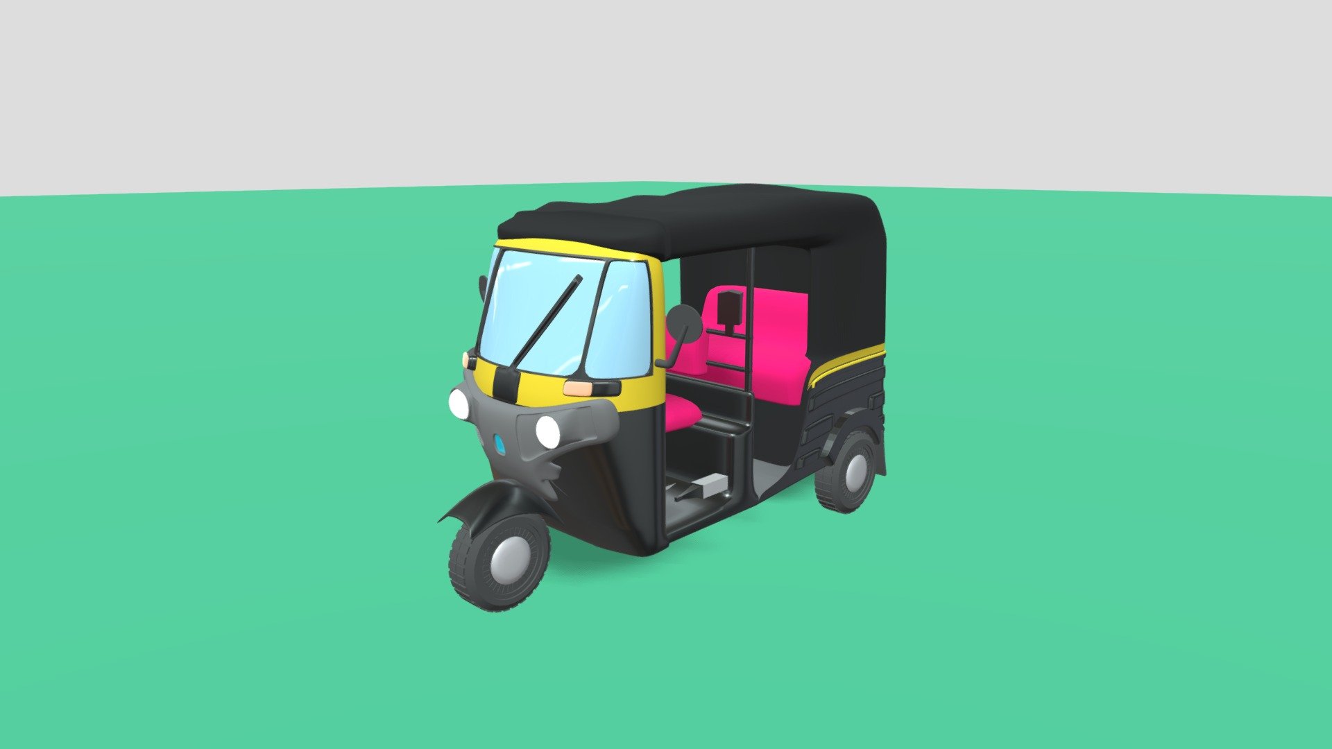 Auto Rickshaw - 3D model by s10studios [70c8e6f] - Sketchfab
