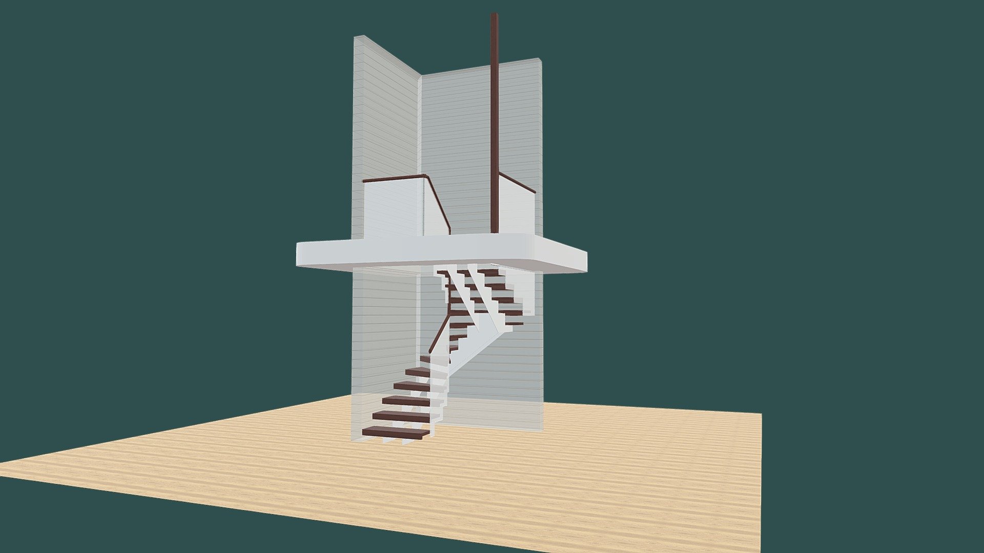Vaziri 5 dark oak - GAMYBAI sijos 3D - 3D model by StaircaseDRAWINGS ...