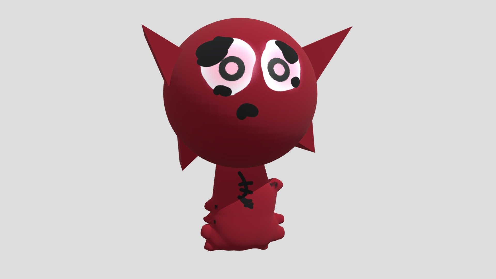 talking mroona 2 maroon cat cartoon with fur - 3D model by darioanrique ...