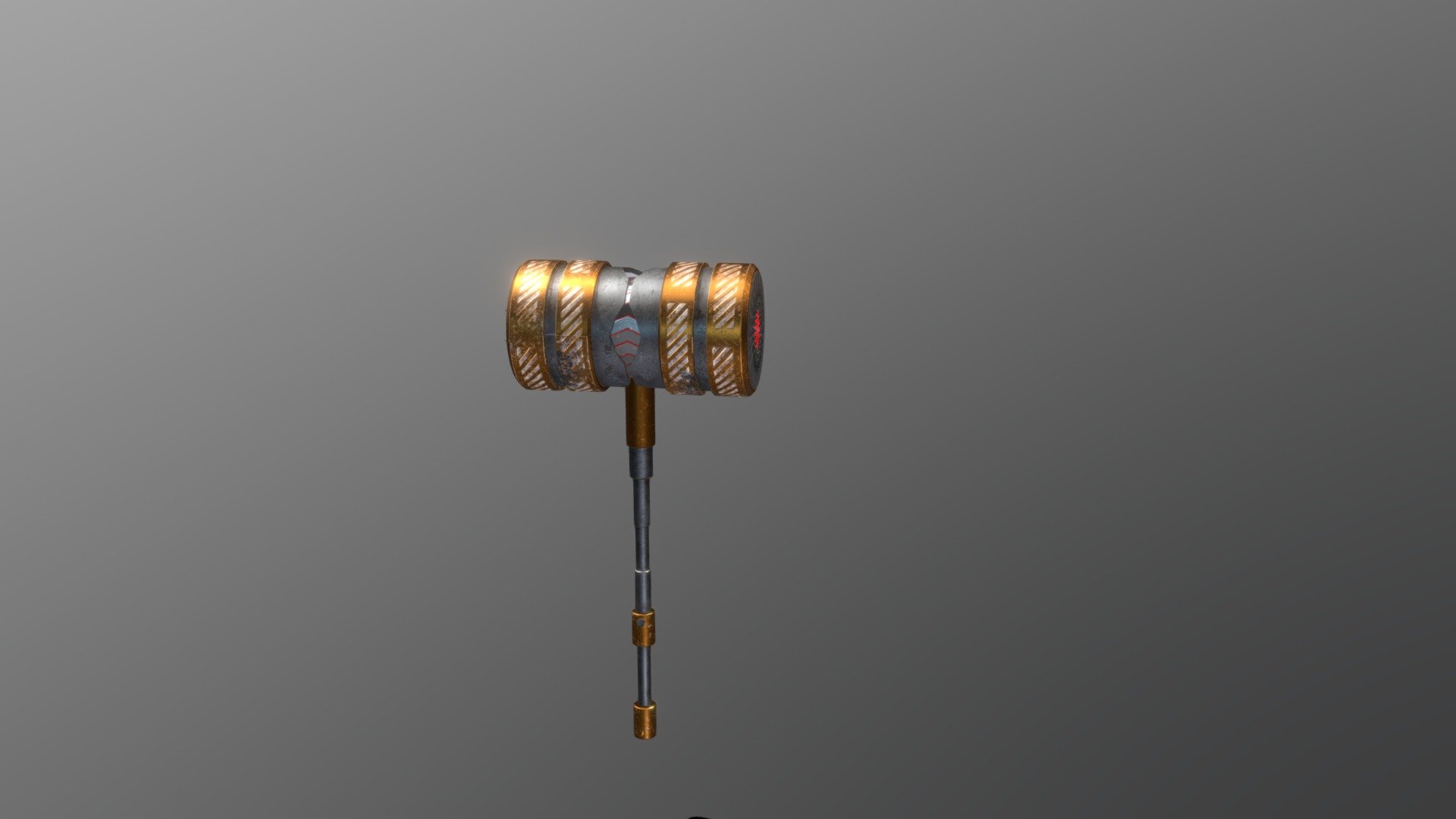 Sci-fi hammer - 3D model by clement.cimbaro [70cc8bb] - Sketchfab