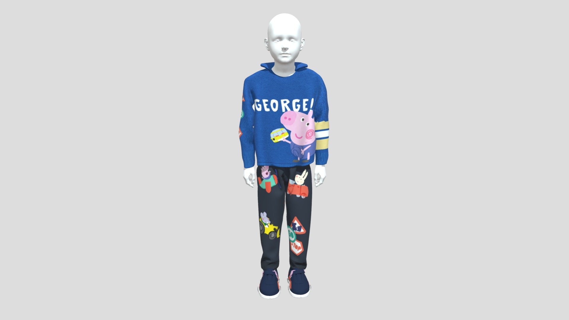 357488_Hoodie_Peppa_AW23_George Vehicle Retail_H - 3D model by ...