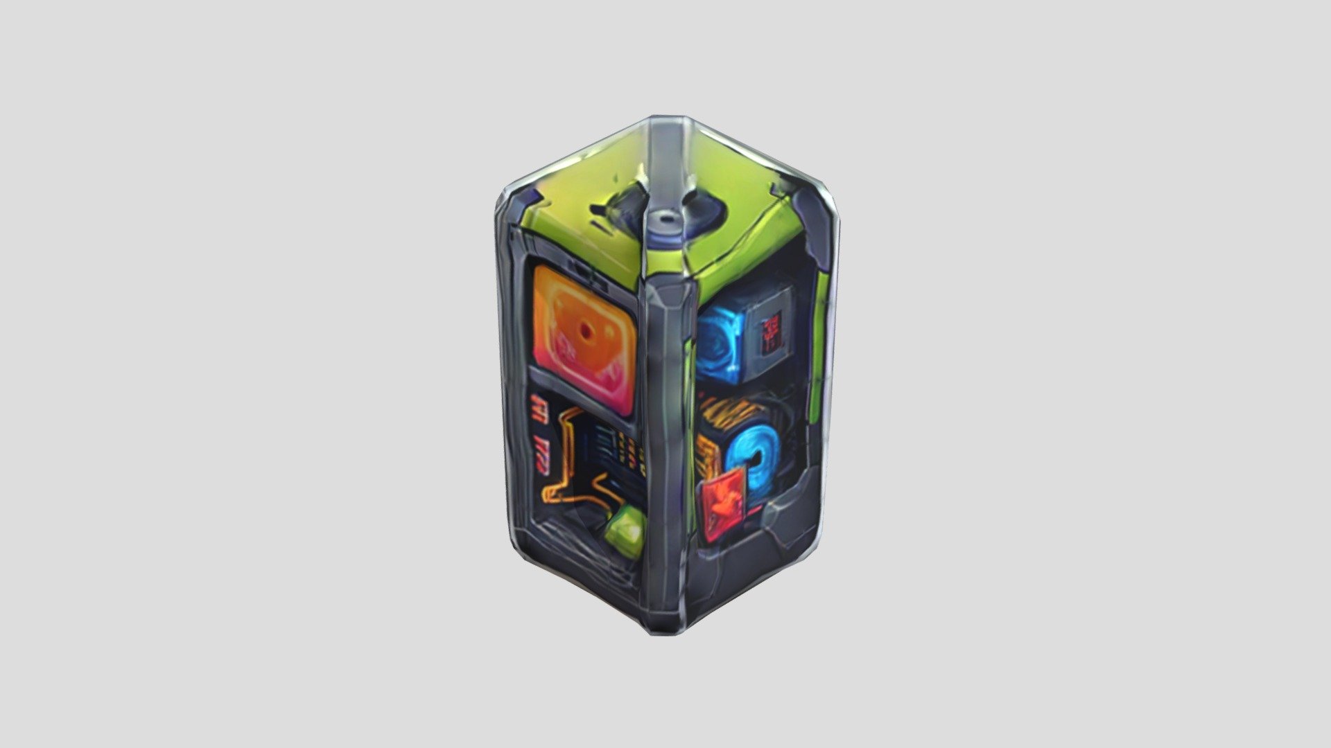Hexagonal Robot Box - Download Free 3D model by klrxyz [70cec64 ...