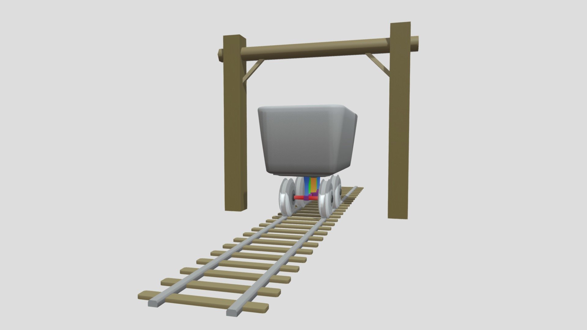 The Minecart and Foundation - 3D model by Mr.Dan42 [70d0d59] - Sketchfab