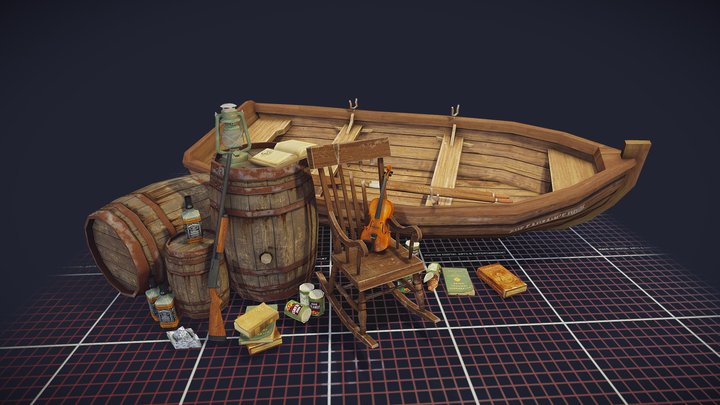 Old-boat 3D models - Sketchfab