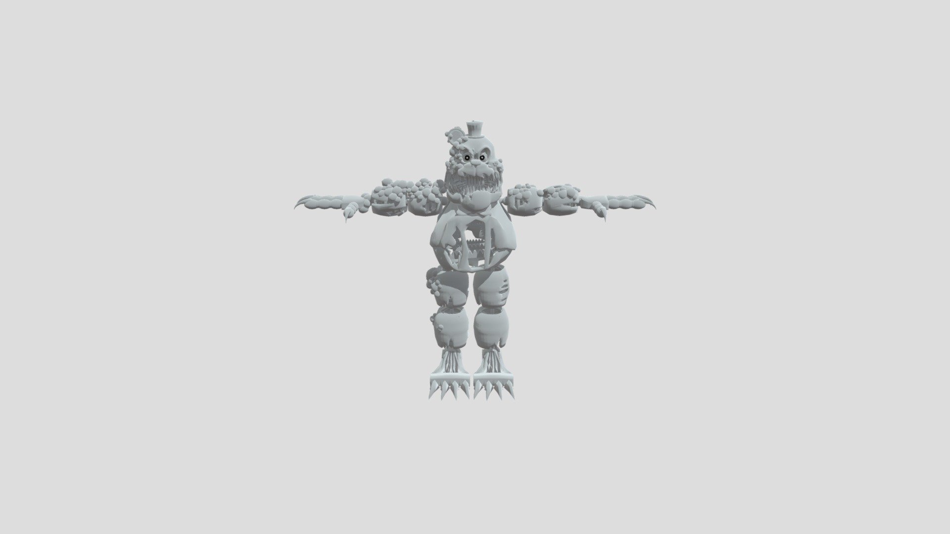 Twisted Golden Freddy(rigged) - Download Free 3D model by ...