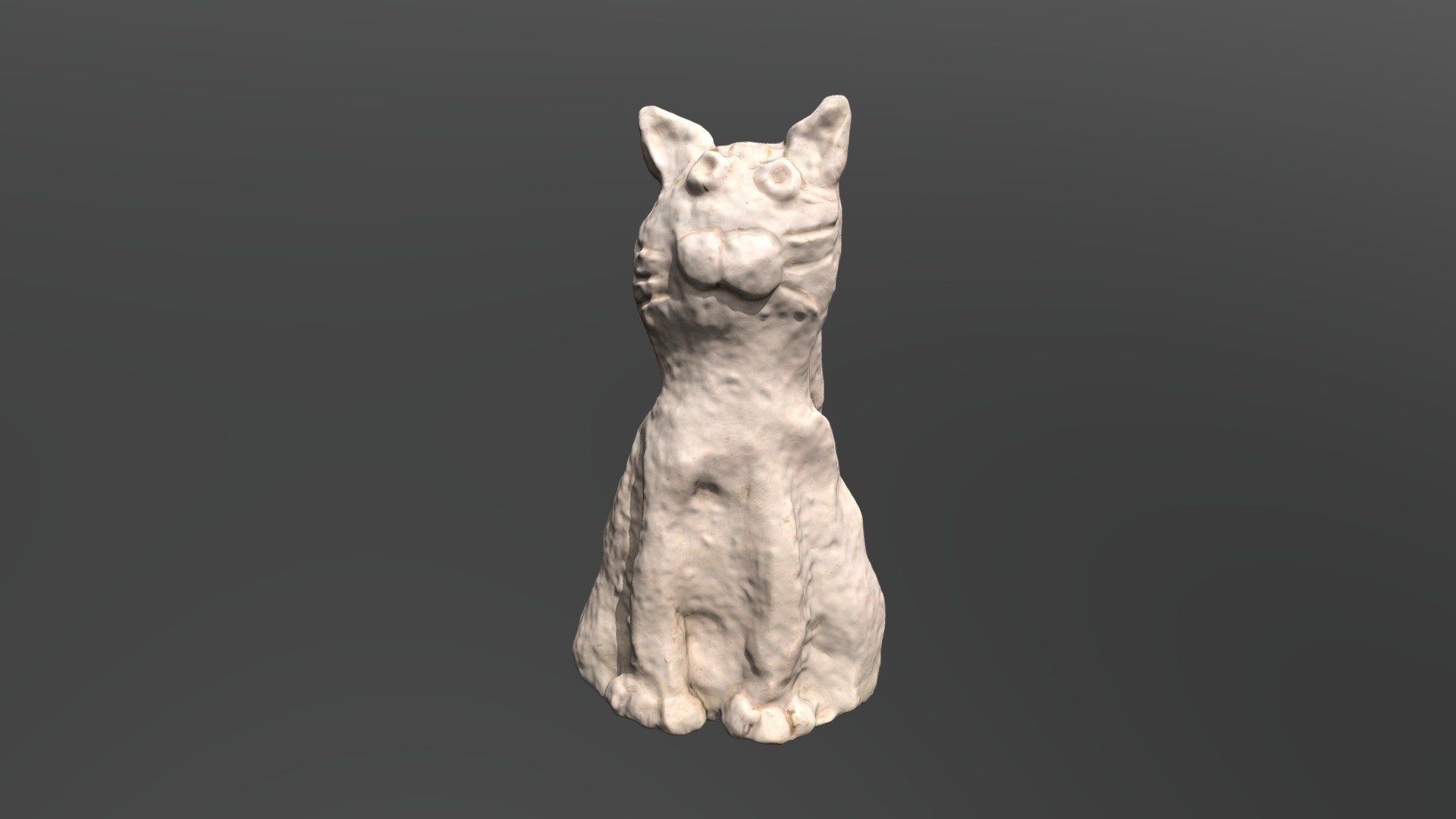 Clay cat statue. - Buy Royalty Free 3D model by Dmitriy Krasko ...