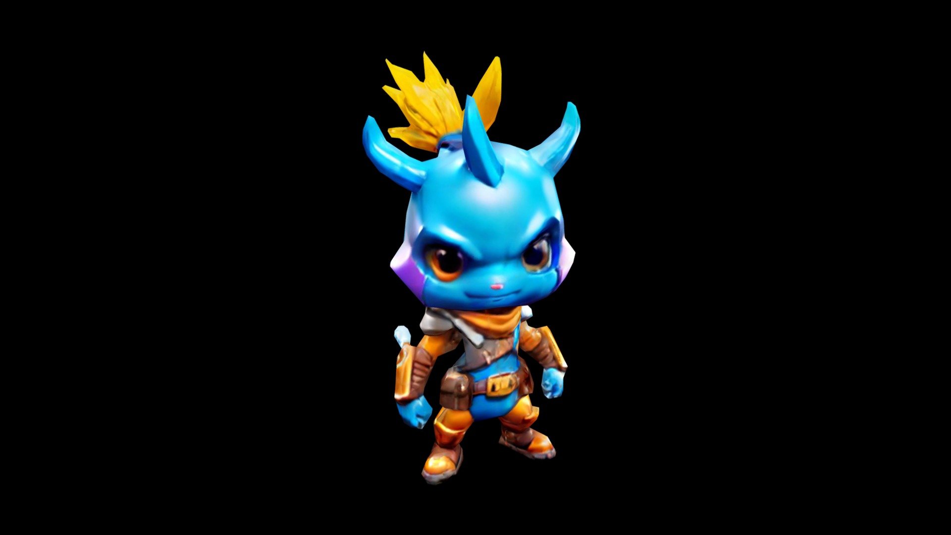 "Blue Mammal Toy An Electric Adventure" Cartoon - Download Free 3D ...