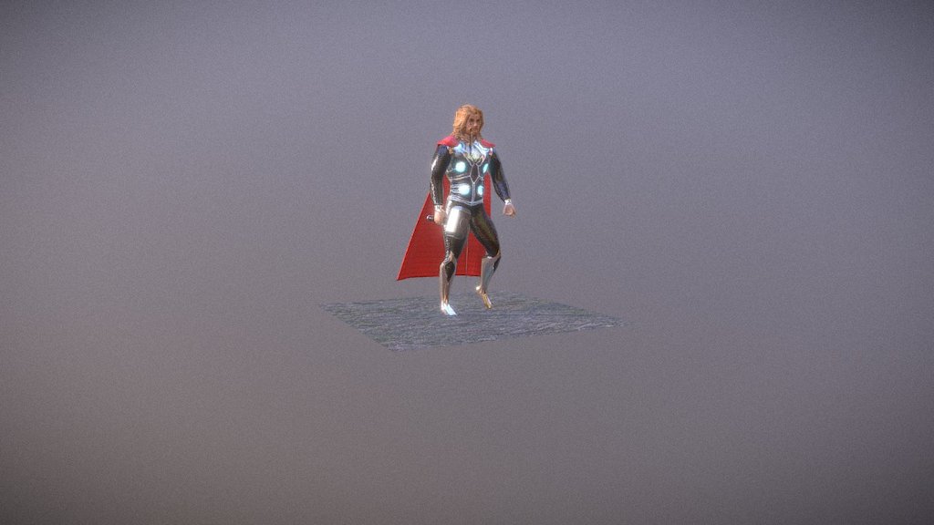 Thor (Low Poly) - 3D model by mags20 [70dcc4a] - Sketchfab