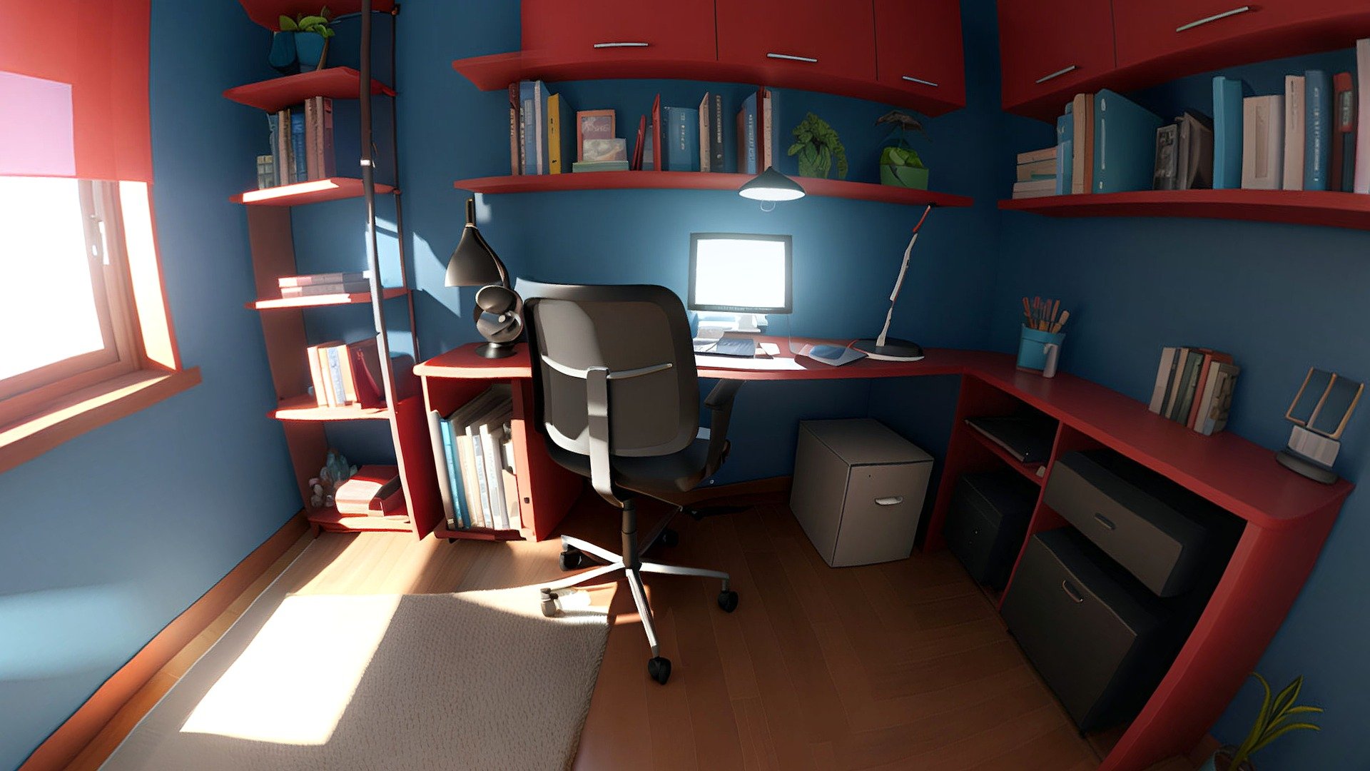 Study room 360 panorama view - Buy Royalty Free 3D model by Deepak ...