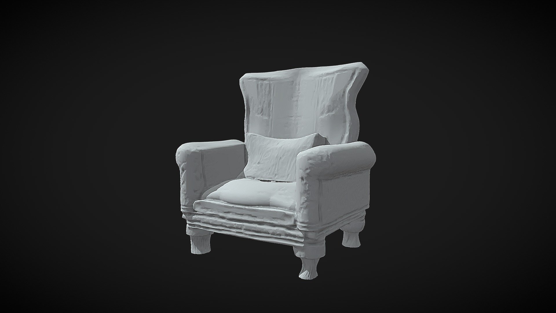 Simple Small Chair Furniture - Download Free 3D model by Skowster ...