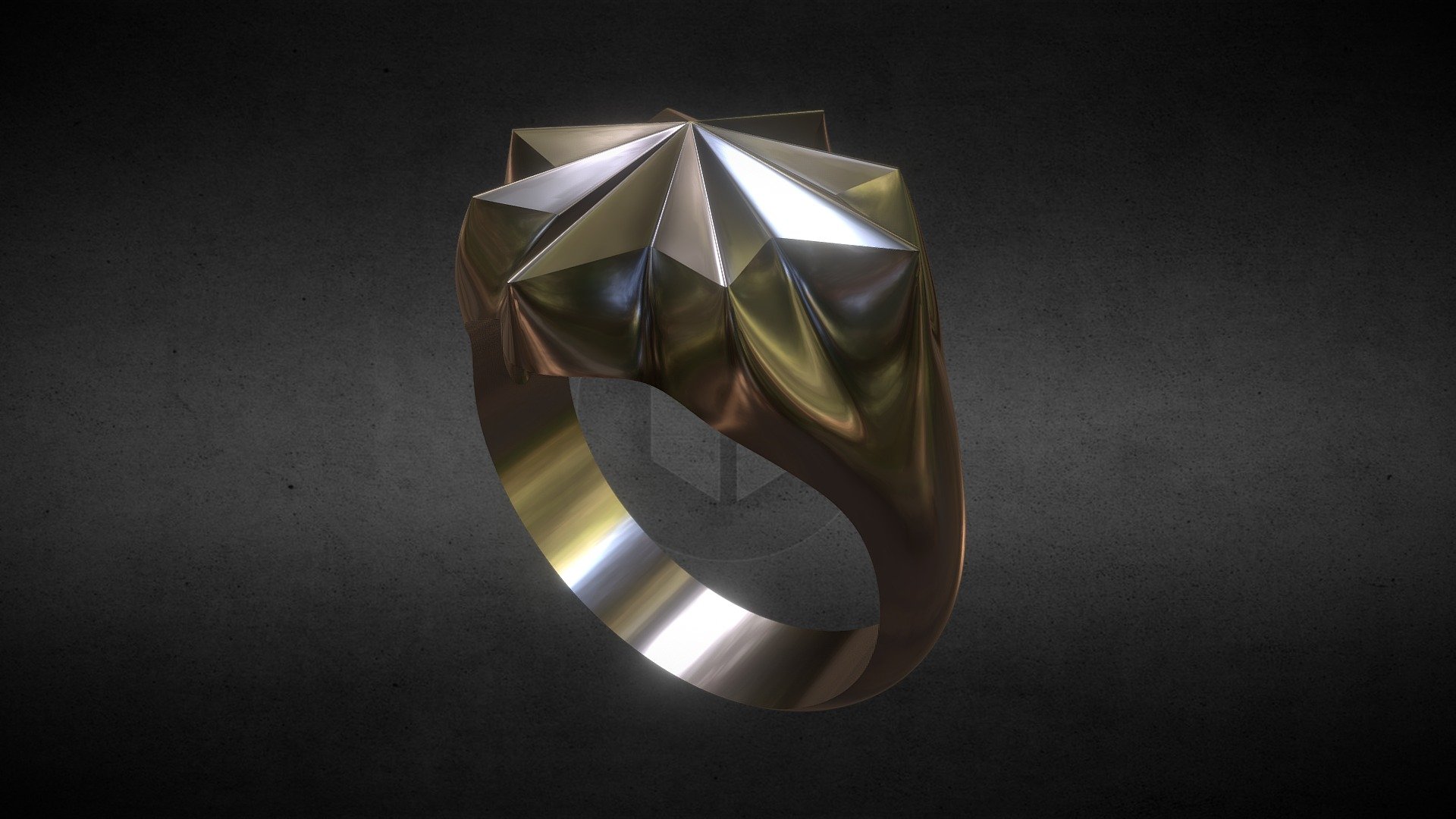 Octagon star ring - 3D model by Mr.Ten [70e2677] - Sketchfab