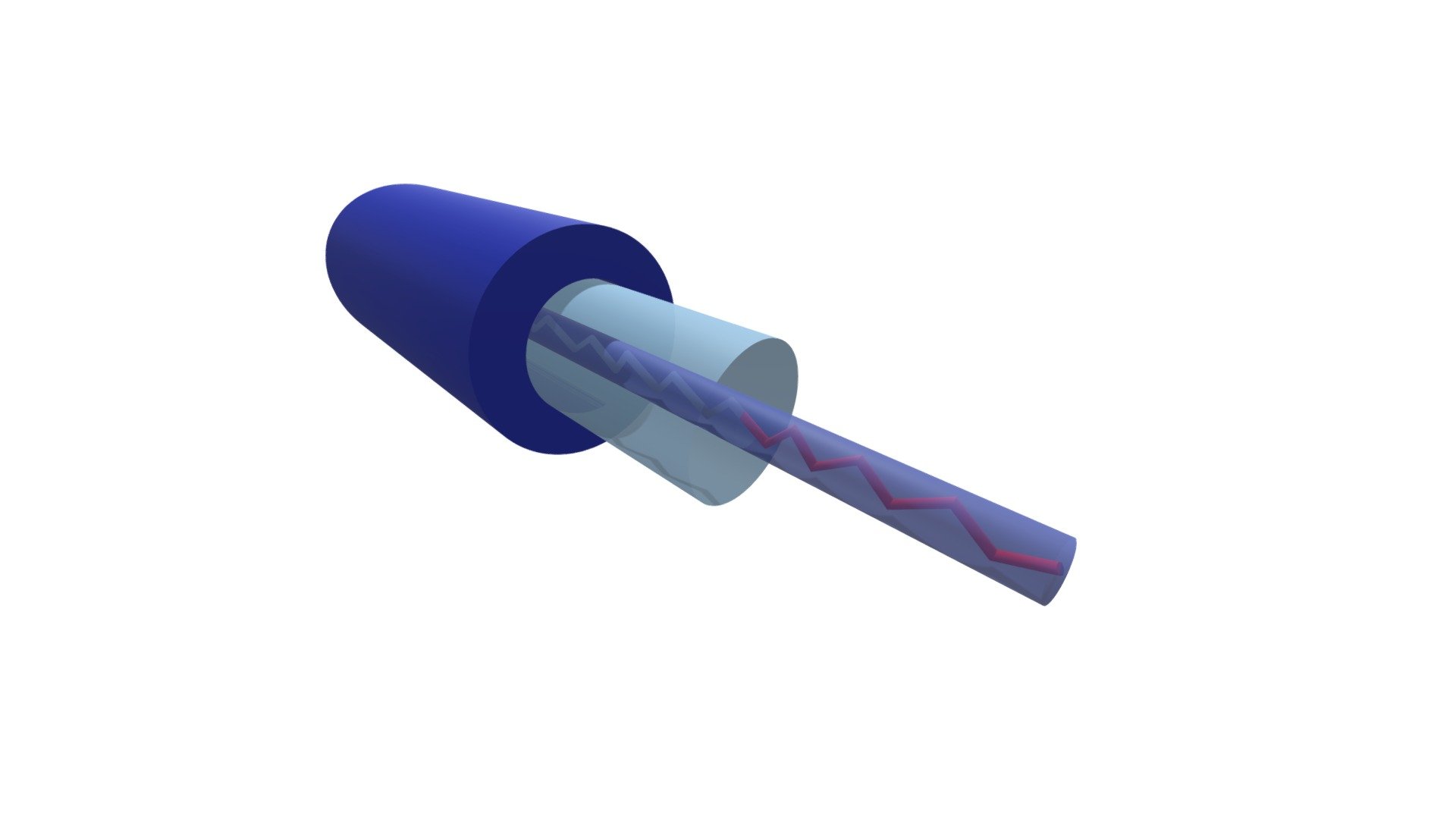 Fibra óptica - 3D model by FycoLearning [70e2e06] - Sketchfab