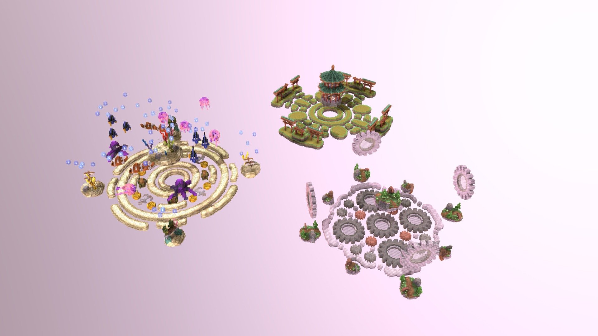 KnockbackFFA Maps - Maps 3x - Buy Royalty Free 3D model by BuildSide [70e3c81] - Sketchfab Store