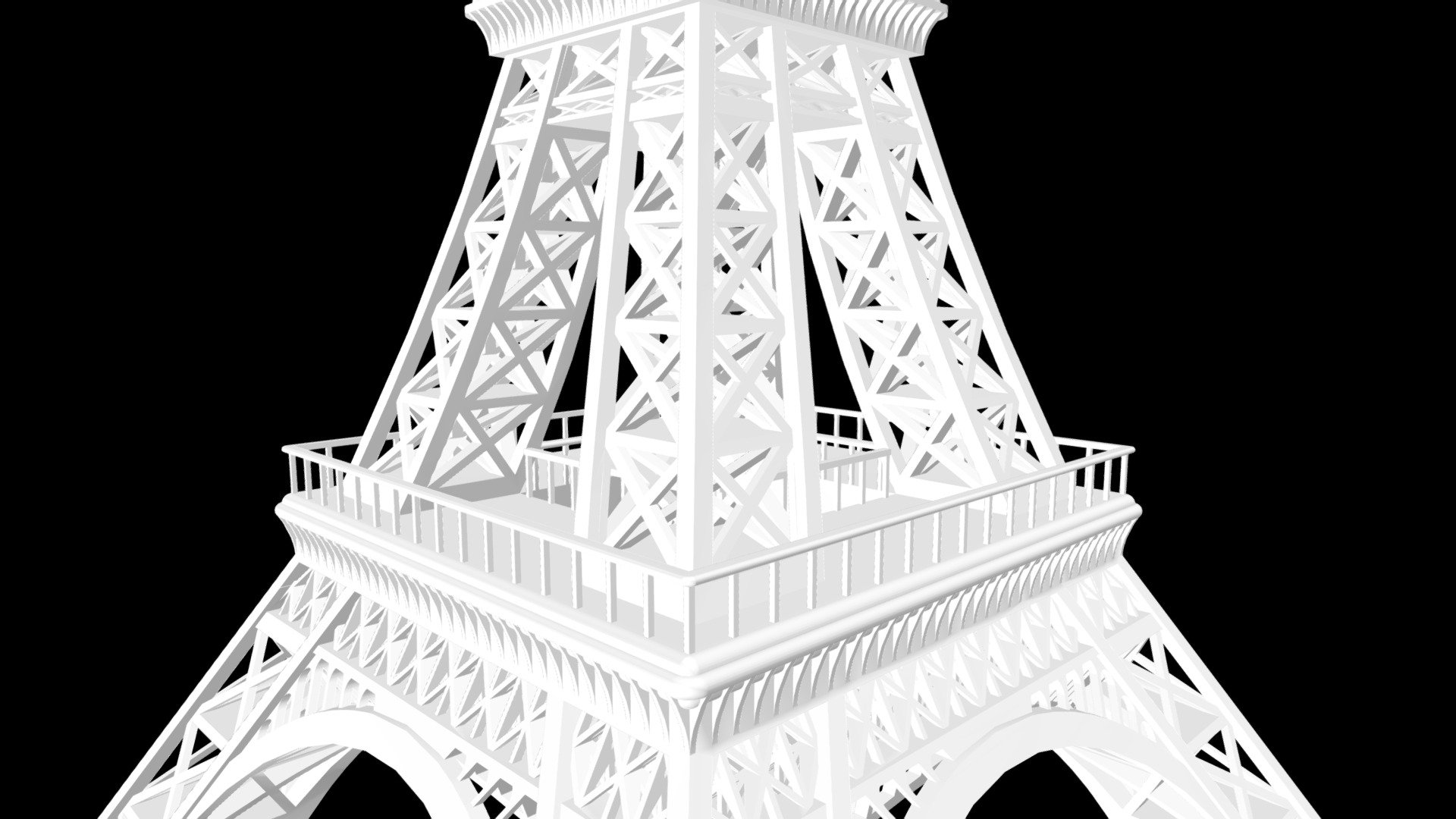 Eiffel Tower Sample - Shaded - 3D model by StefanSilicon [70e3f2f ...