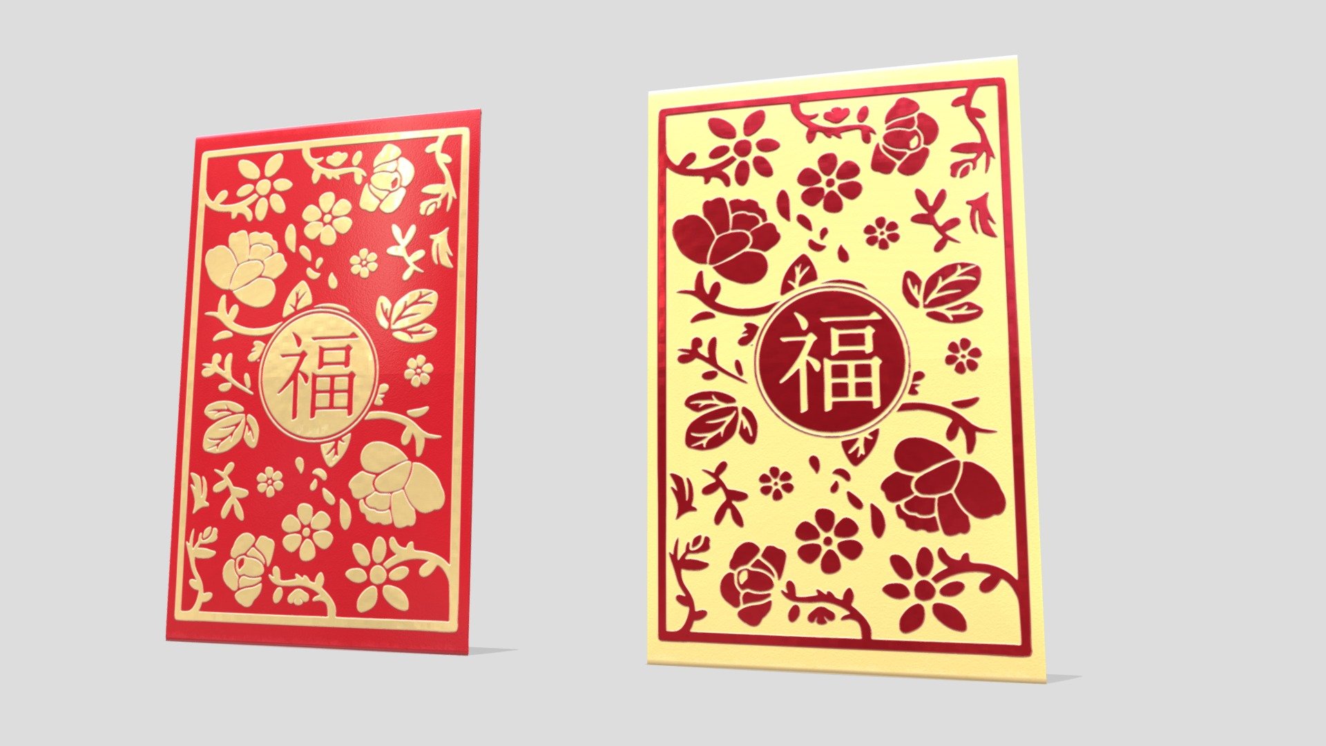 Red Packets - 3D model by STB-TC [70e4c1d] - Sketchfab
