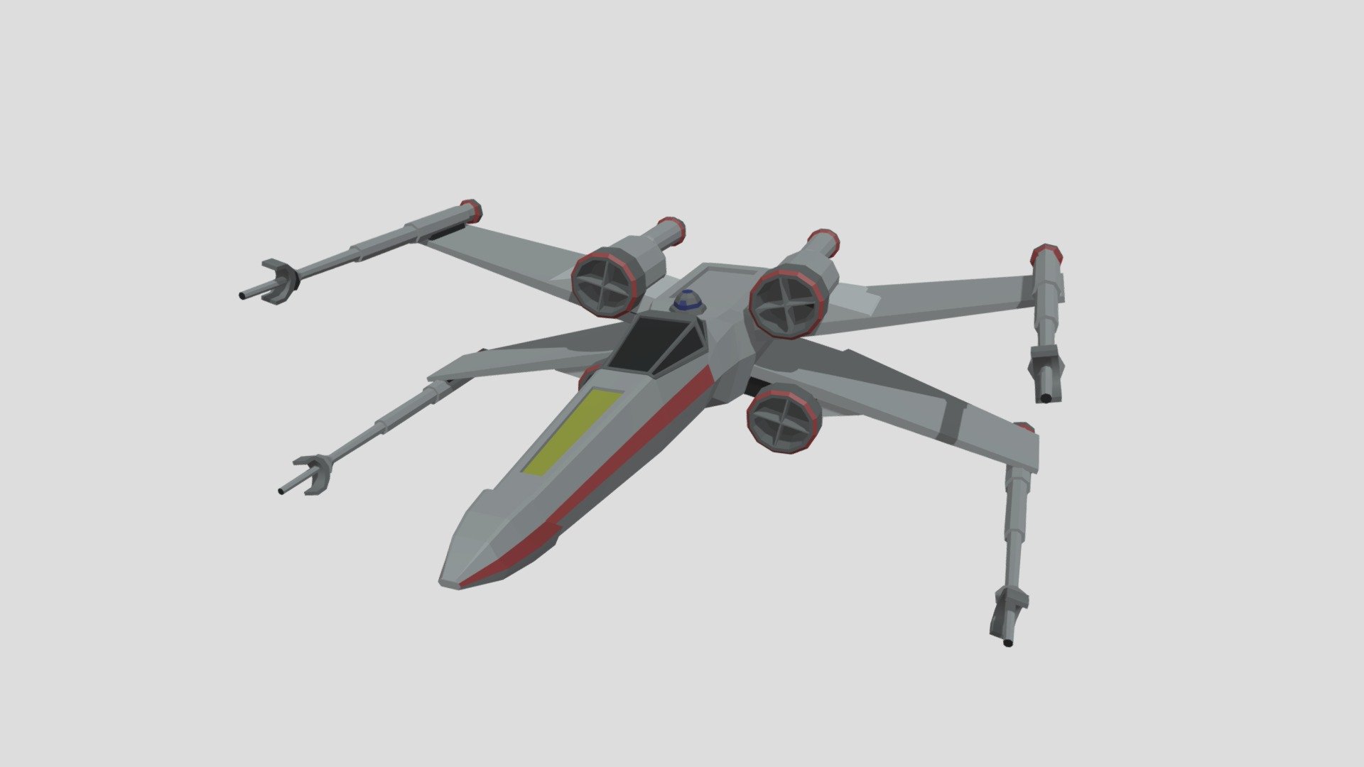 X-Wing_fbx - Download Free 3D model by silvinomc00 [70e5e31] - Sketchfab