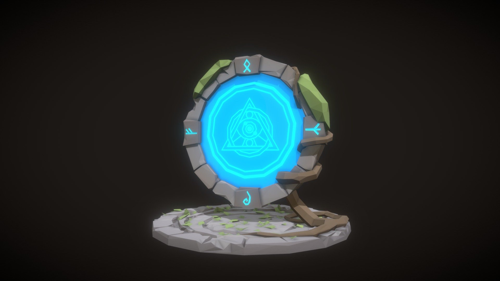 Fantasy Portal 3D LowPoly Model - 3D model by Tarasov3D [70e89ca ...