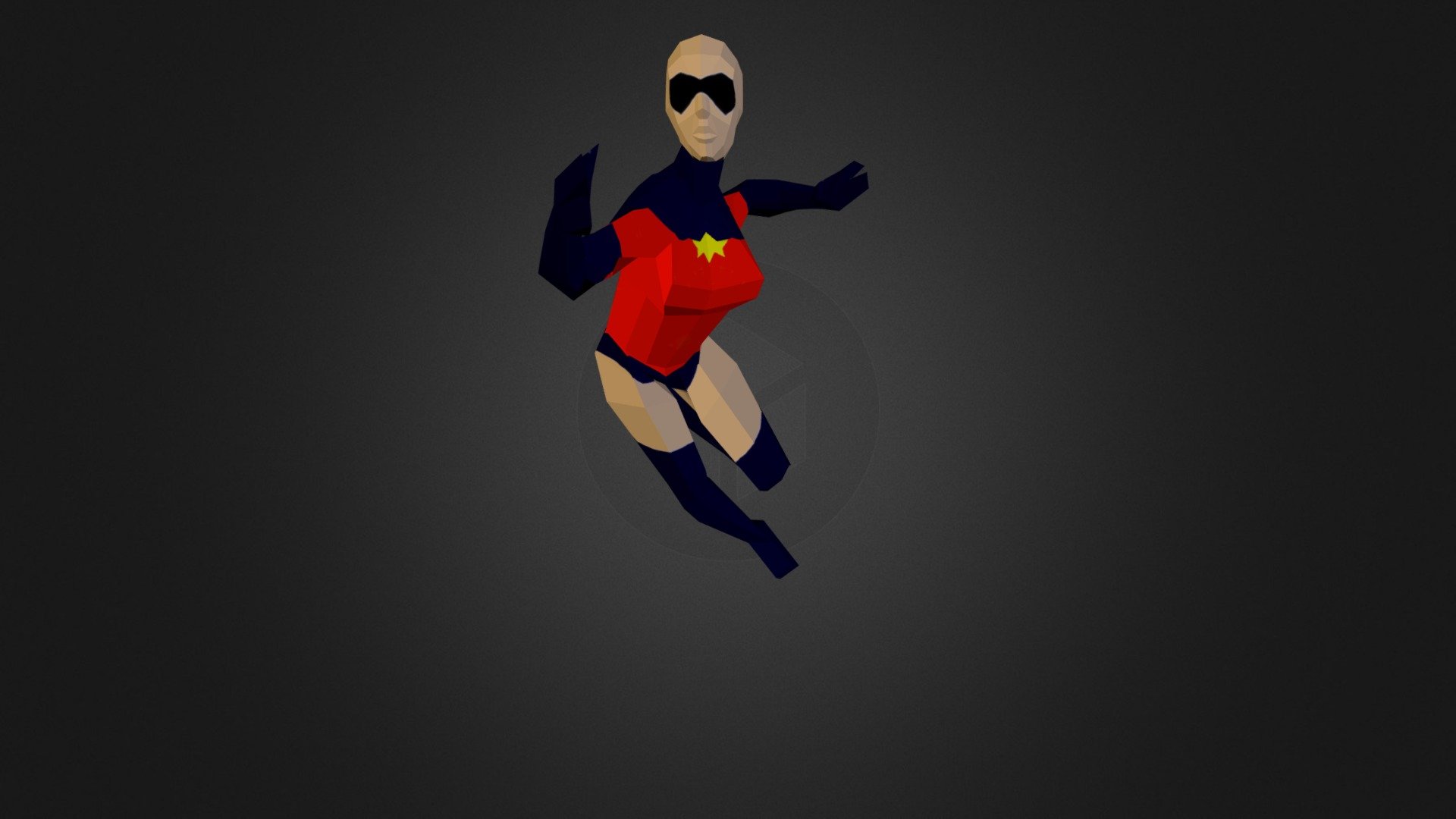 MissMarvel - 3D model by Cristiano Meirelles (@lawless) [70e8e82 ...