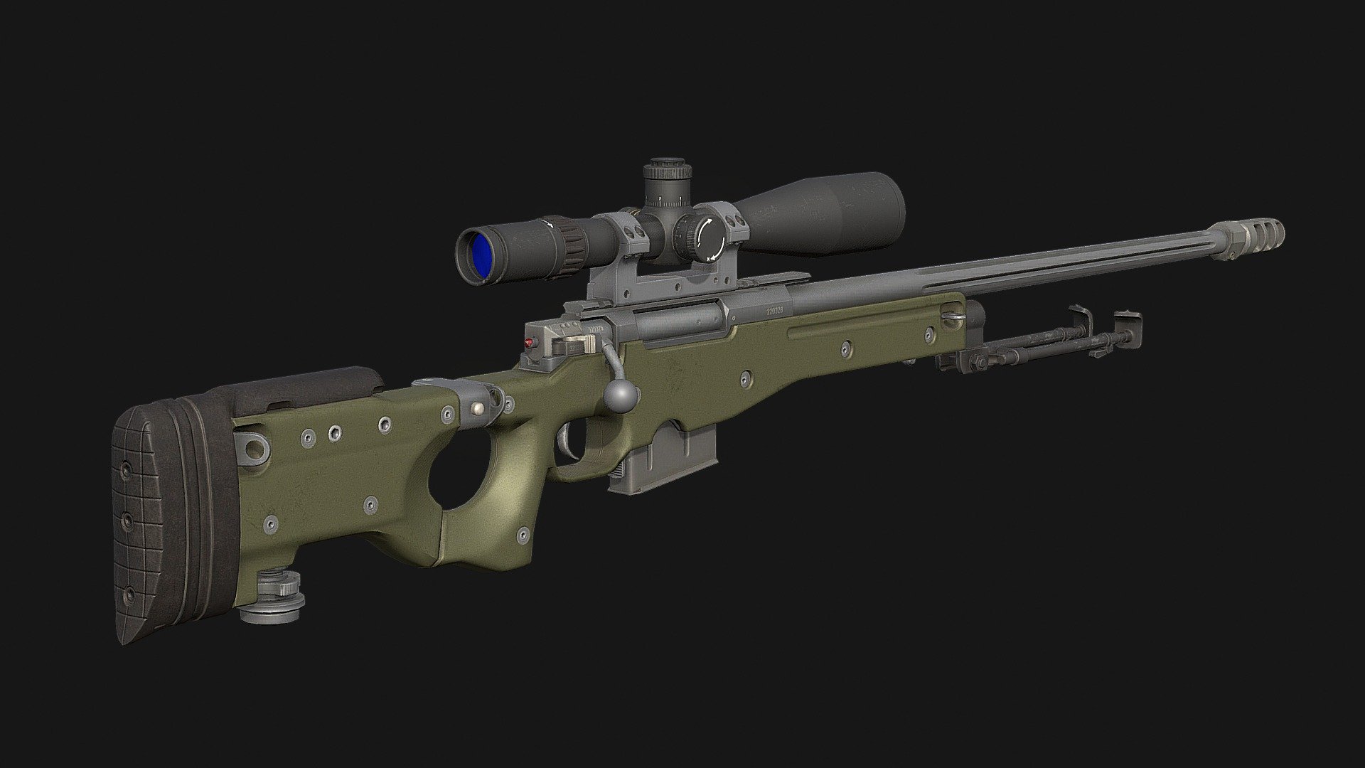 Game Ready Sniper Rifle - 3D model by momsboxtv [70e8f0b] - Sketchfab