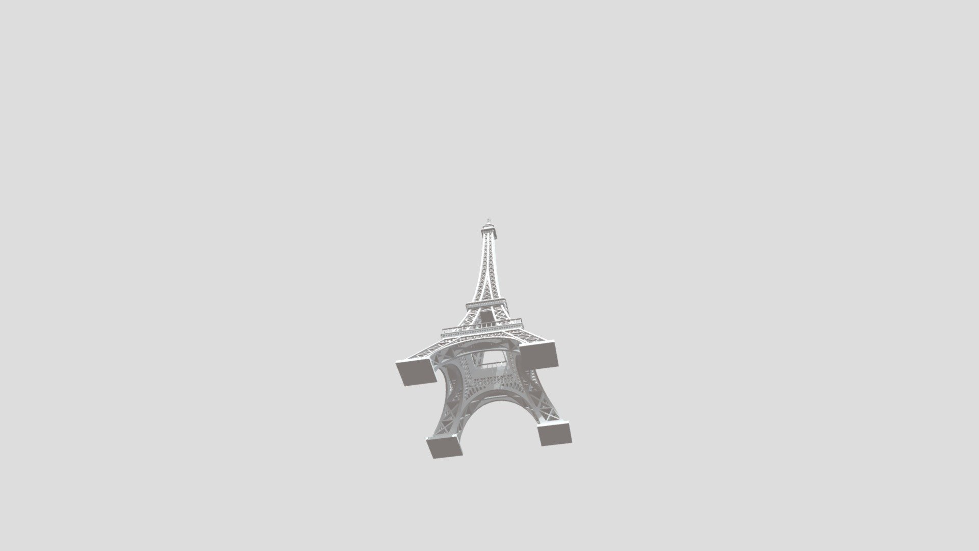 Eiffel_tower_sample - 3D model by mhcho19791024 [70e9551] - Sketchfab