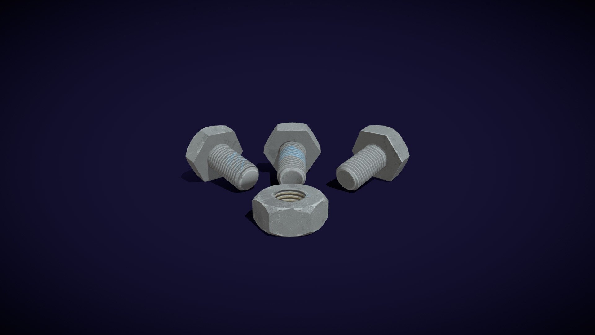 Bolt & Nut - 3D model by Infinite Art Solutions (@infiniteartsolutions ...