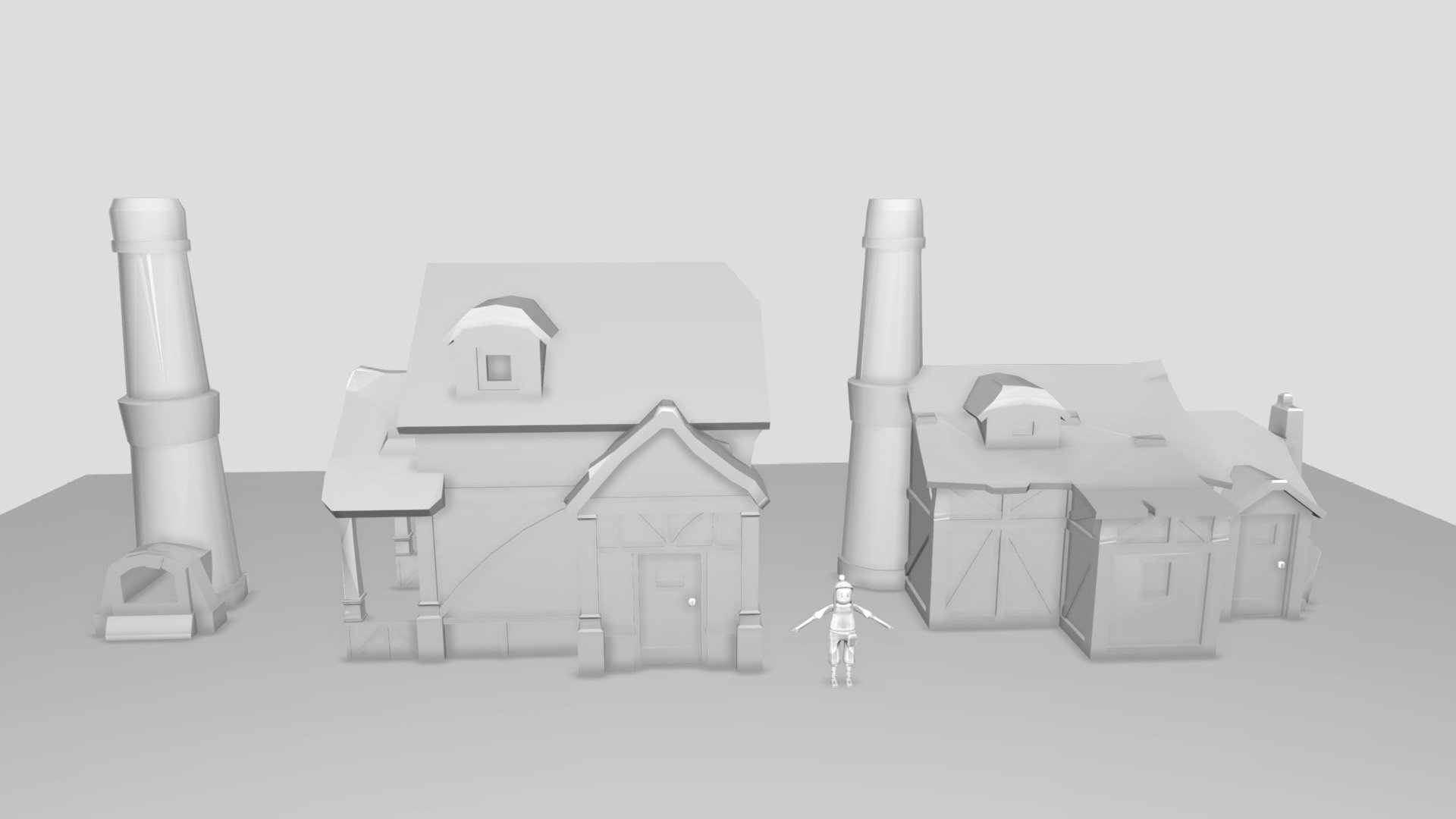 Cloak Game Buildings - 3D model by Joro Interactive (@JW_Indie ...