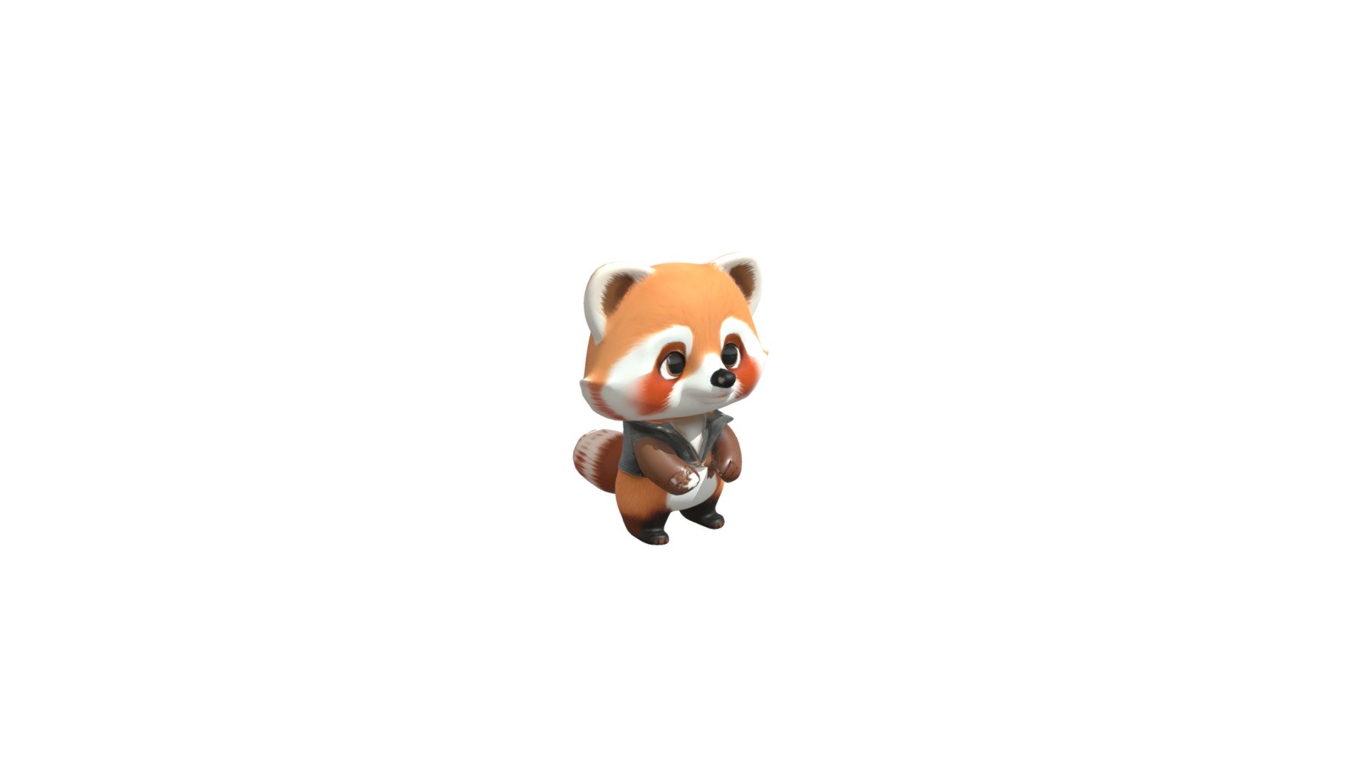Cute anthropomorphic red panda - Download Free 3D model by 小玉耀 ...