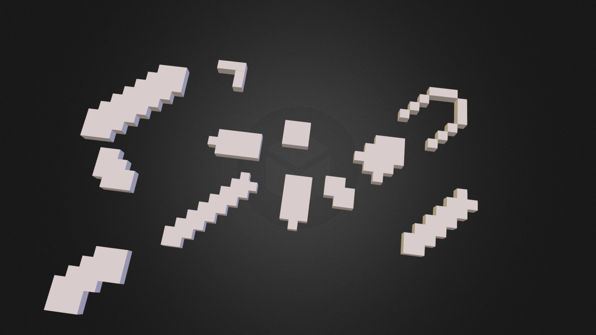 Minecraft Tool Assemblys - 3D model by normabarr [70f1647] - Sketchfab