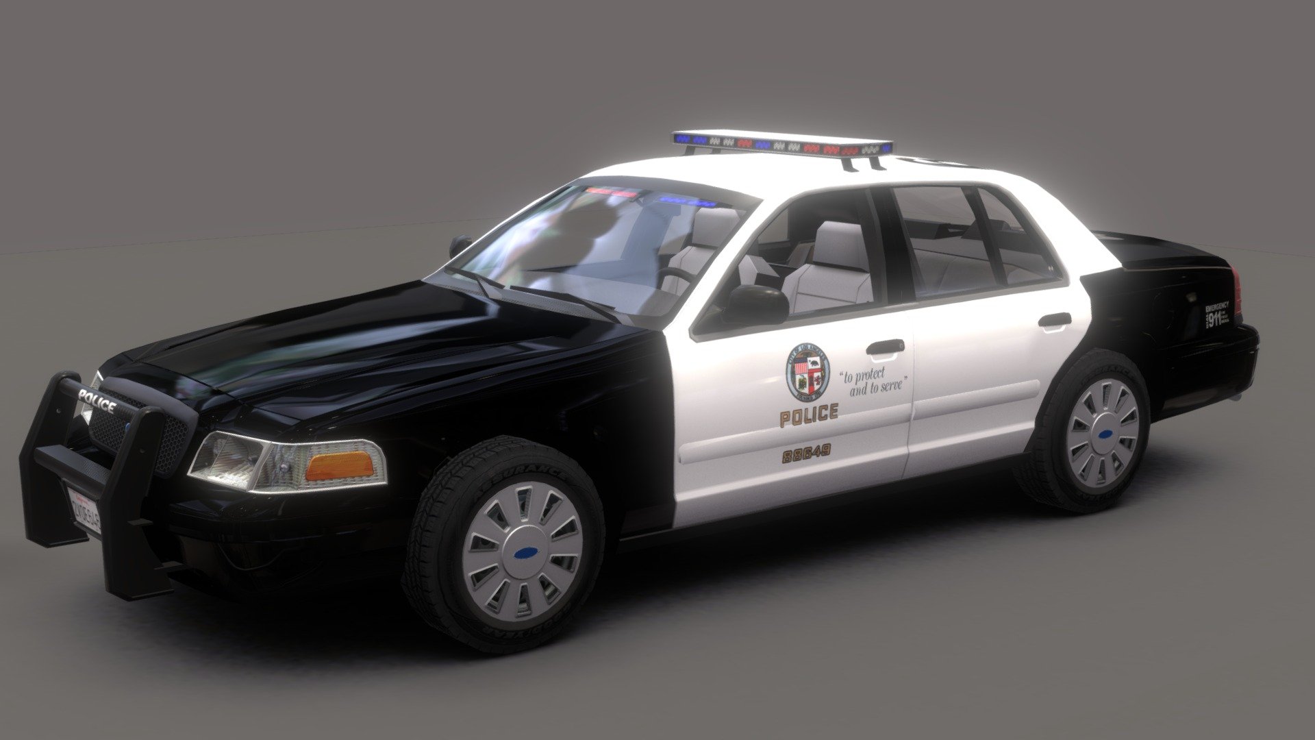 Interceptor LPD Police - 3D model by codexito [70f19c1] - Sketchfab