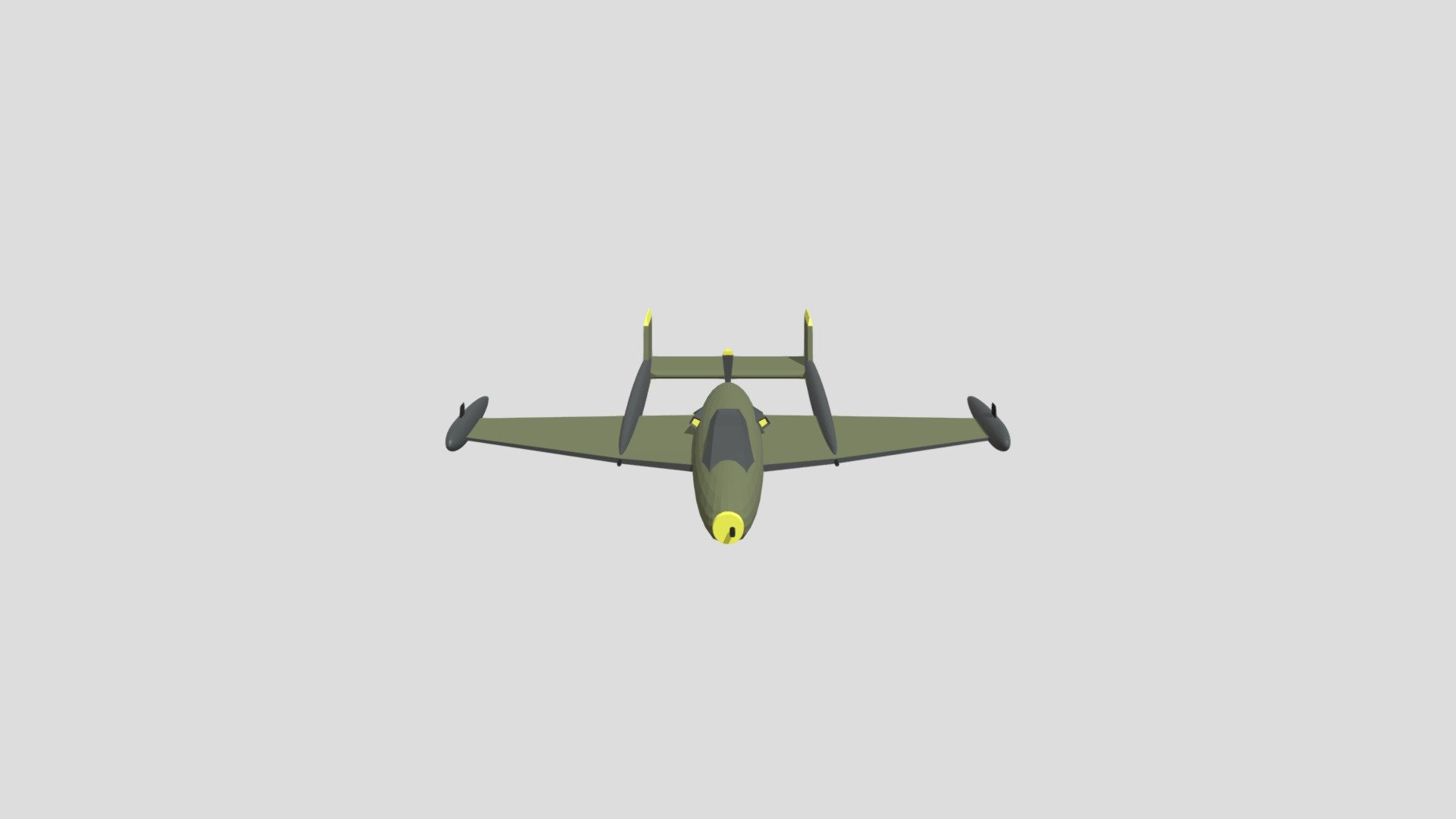 Low Poly Plane - 3D model by Rexdex777 [70f26a1] - Sketchfab