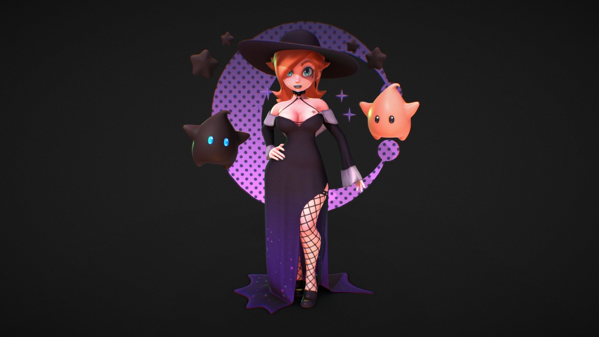 Gothic Rosalina - Halloween 2022 - 3D model by Zhed Titus (@ztitus ...
