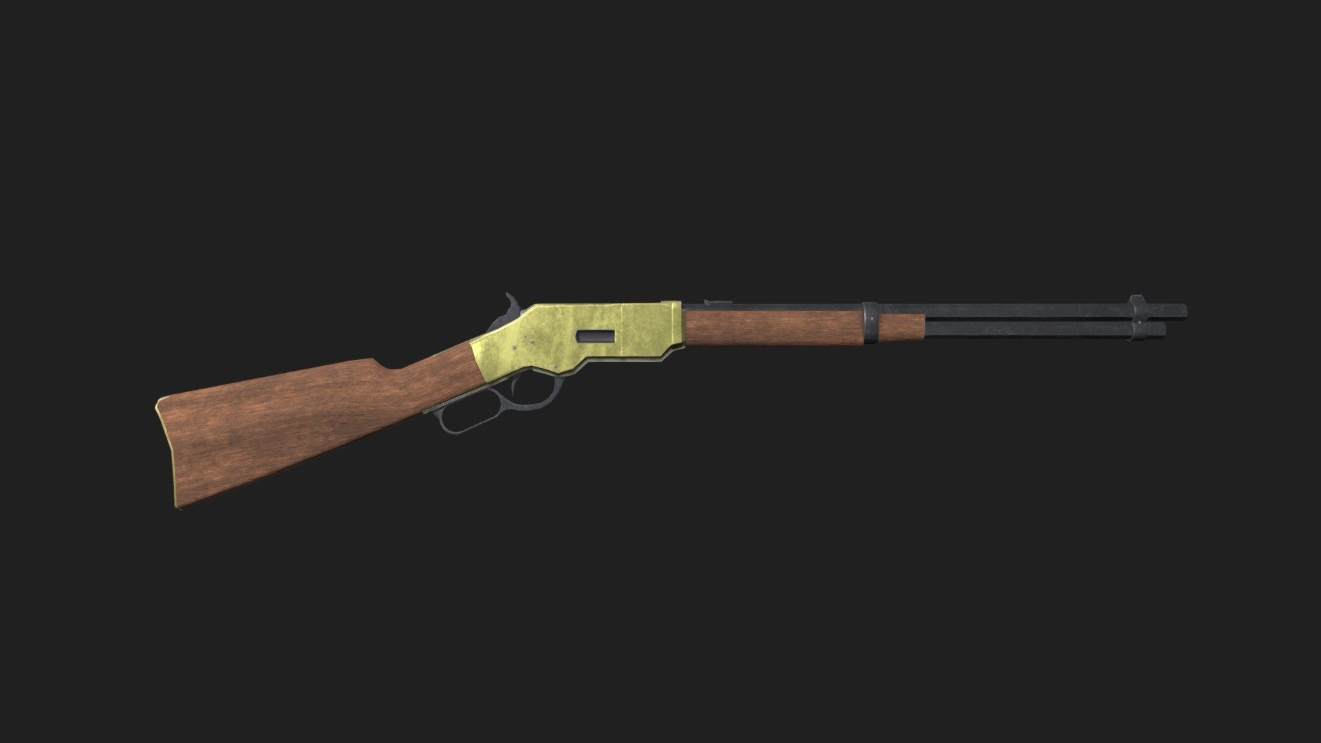 Winchester 1866 Yellowboy - Download Free 3D model by CaesarXVI ...