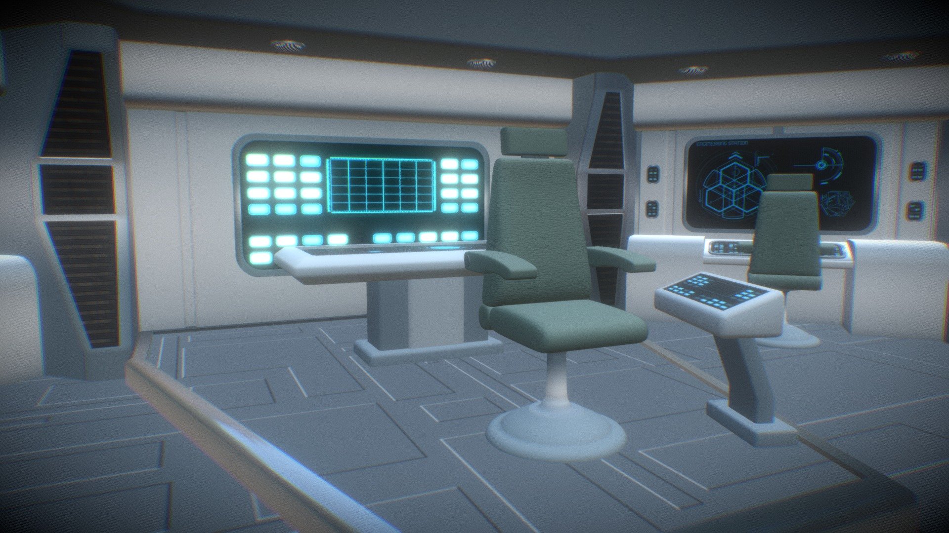 Atlas Class Command Bridge - 3D model by 3modsfab [70f4b37] - Sketchfab