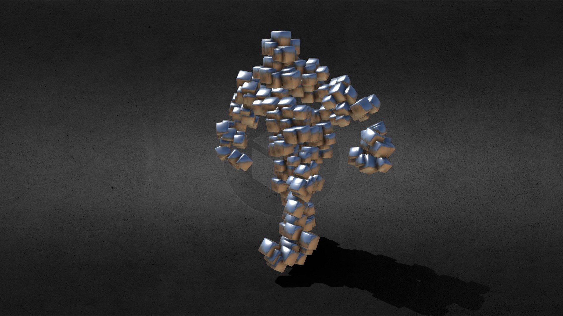 Cube golem - big cubes version - Buy Royalty Free 3D model by endike ...