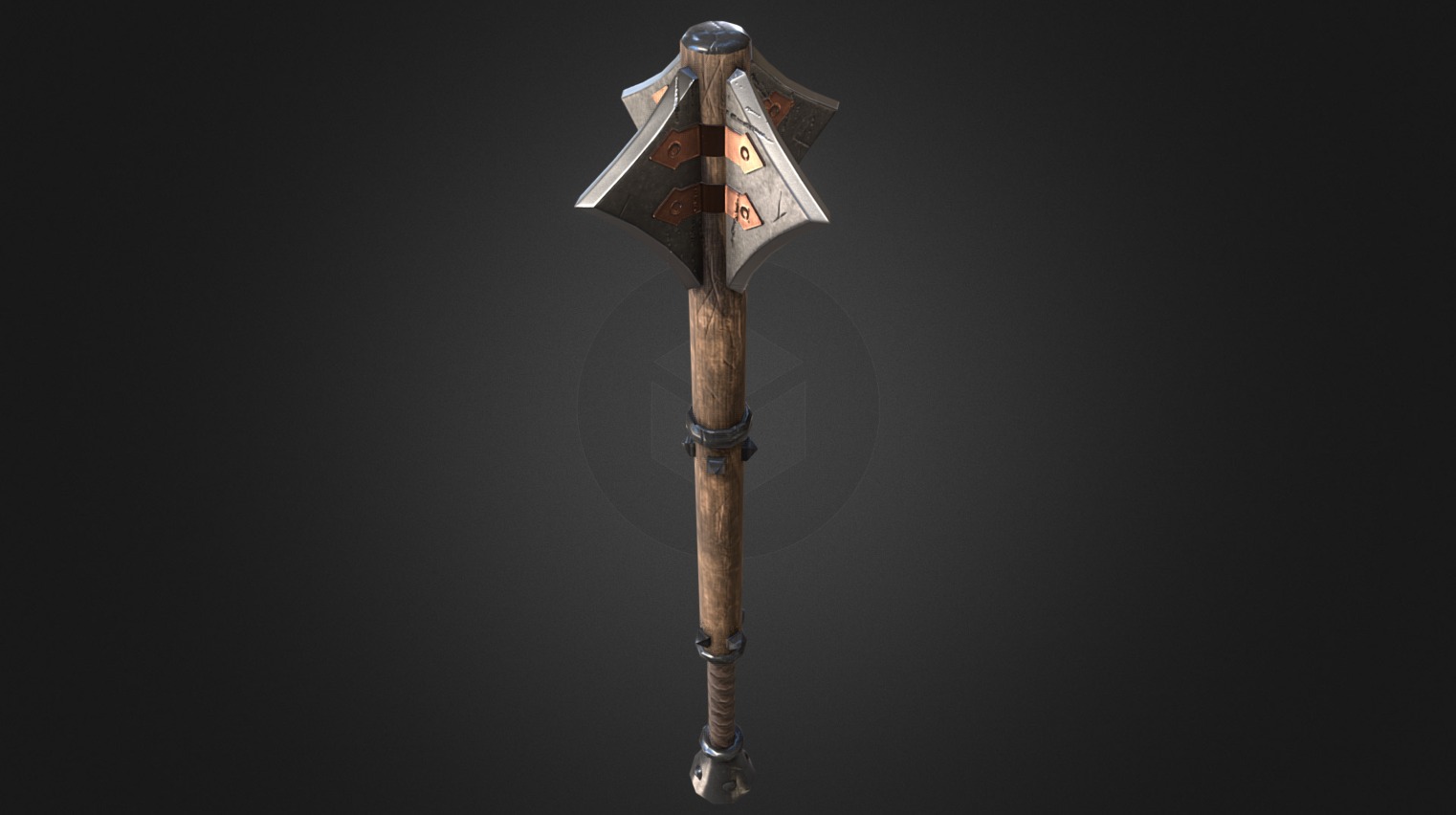 Medieval Steel Mace (Game Model) - Download Free 3D model by Michael ...